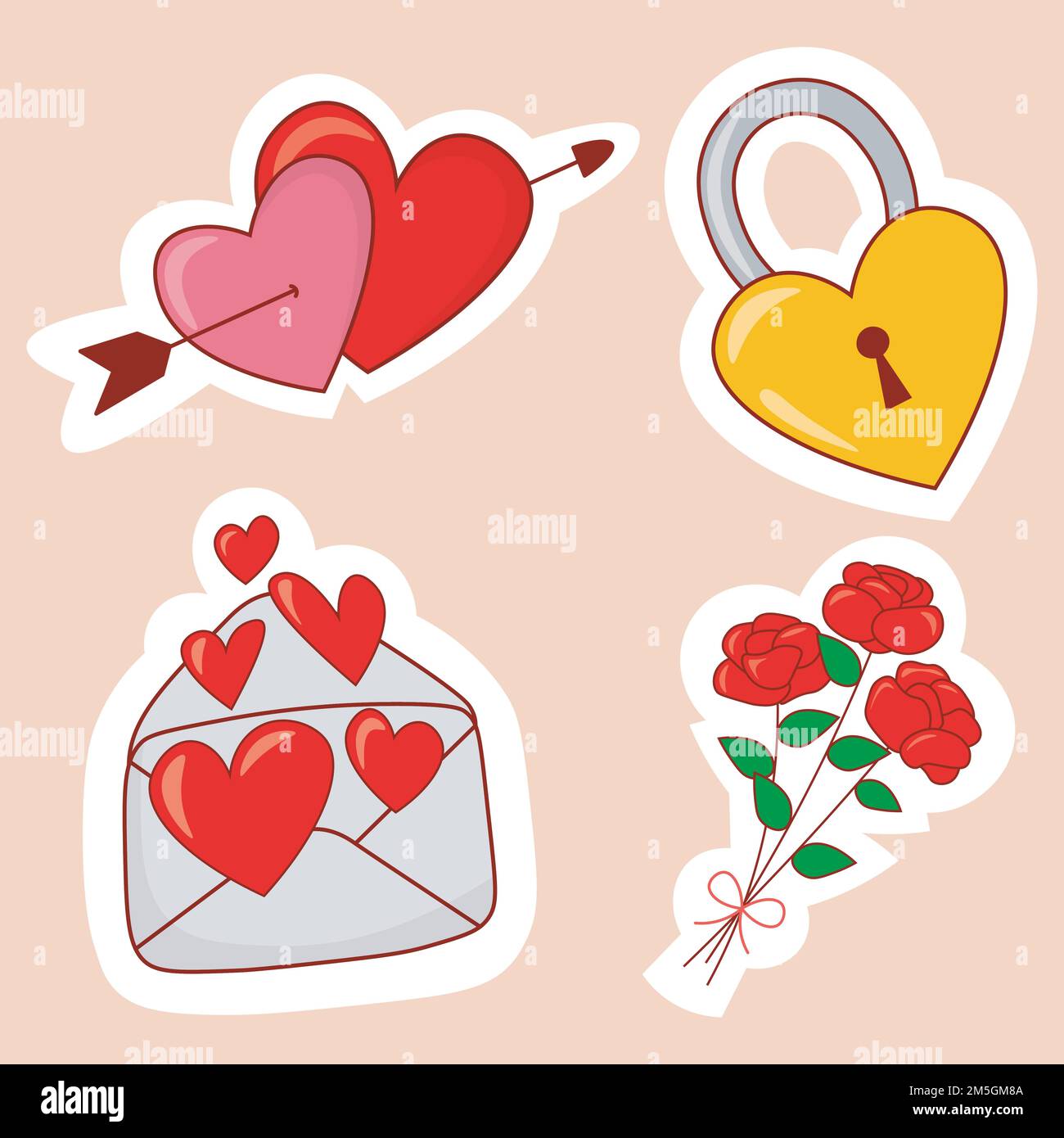 Romantic love lock Stock Vector Images - Alamy
