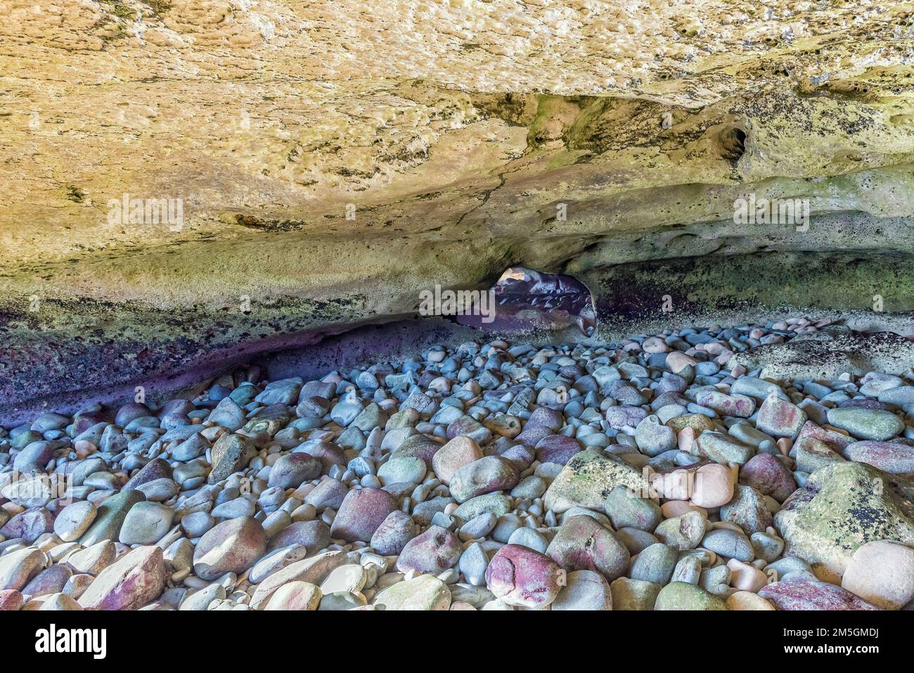 Back entrance to the Waenhuiskrans Cave near Arniston in the Western ...