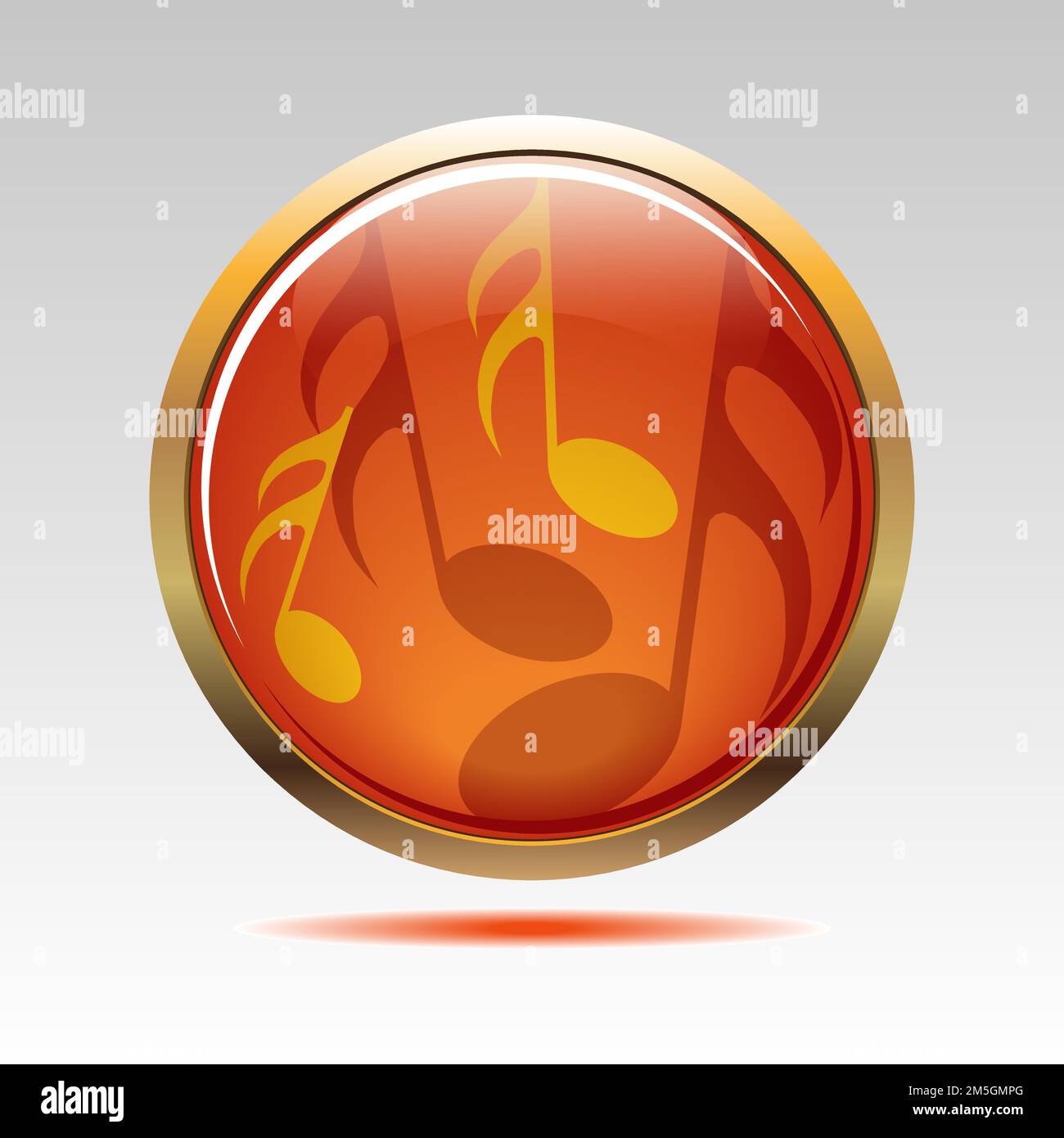 Musical symbols vector button Stock Vector Image & Art - Alamy