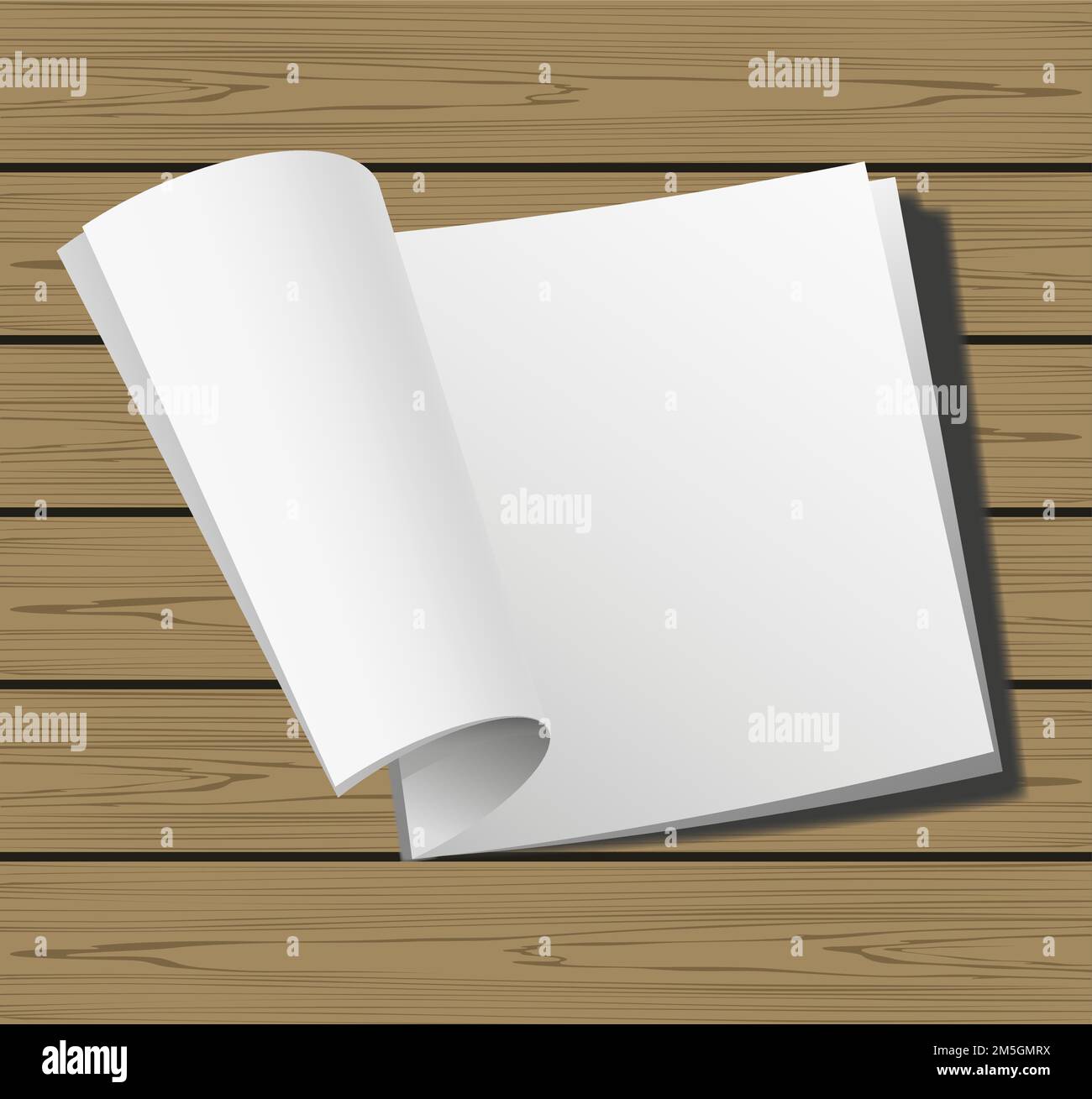 Open page magazine for design arrangement Stock Vector Image & Art - Alamy