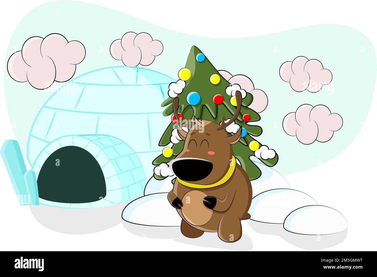 Set cute baby deer Stock Vector Images - Alamy