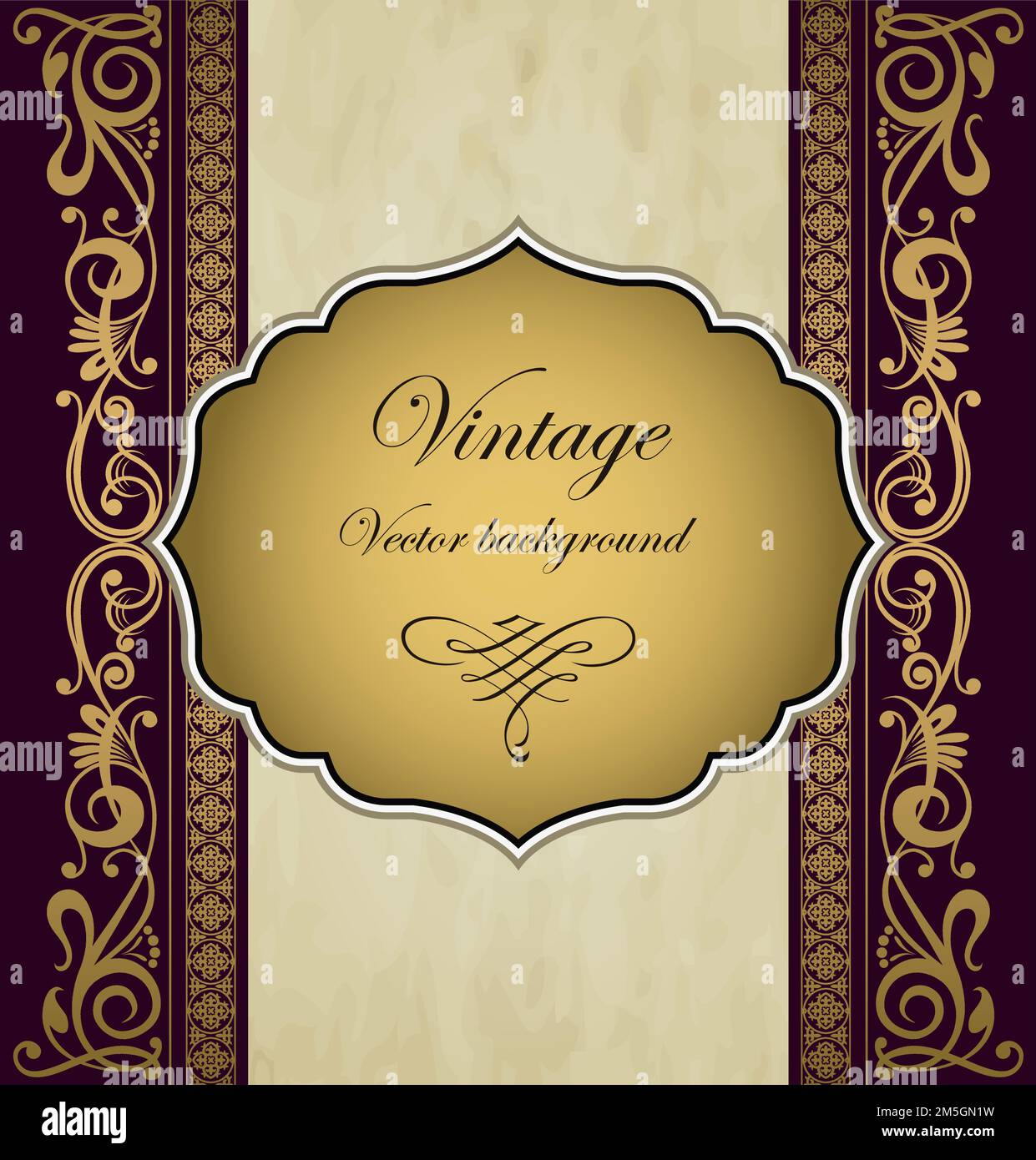 Vintage frame vector background Stock Vector Image & Art - Alamy