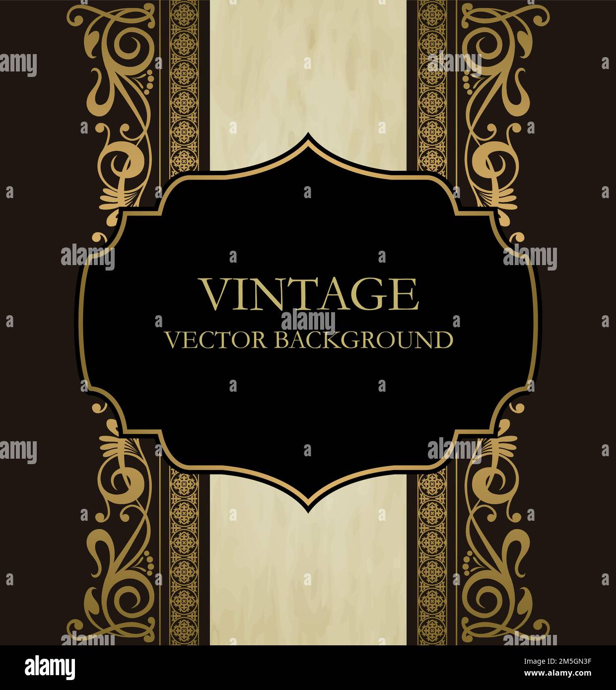 Vintage frame vector background Stock Vector Image & Art - Alamy