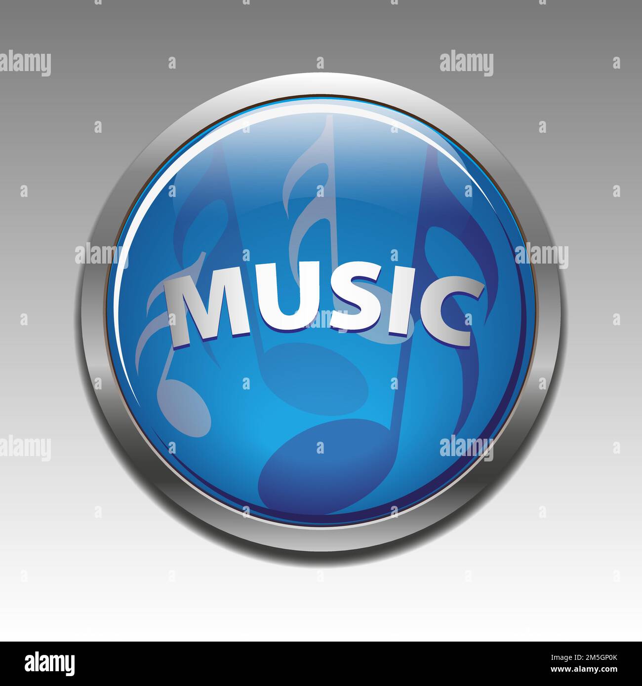 Musical symbols vector button Stock Vector Image & Art - Alamy