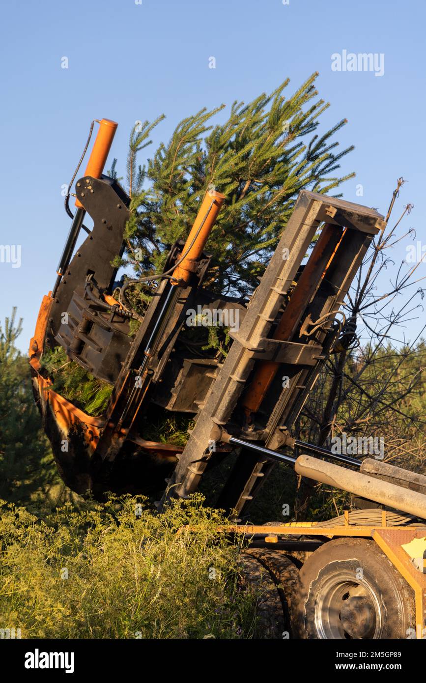 Tree transplanter heavy machine. machine for transplanting large trees ...