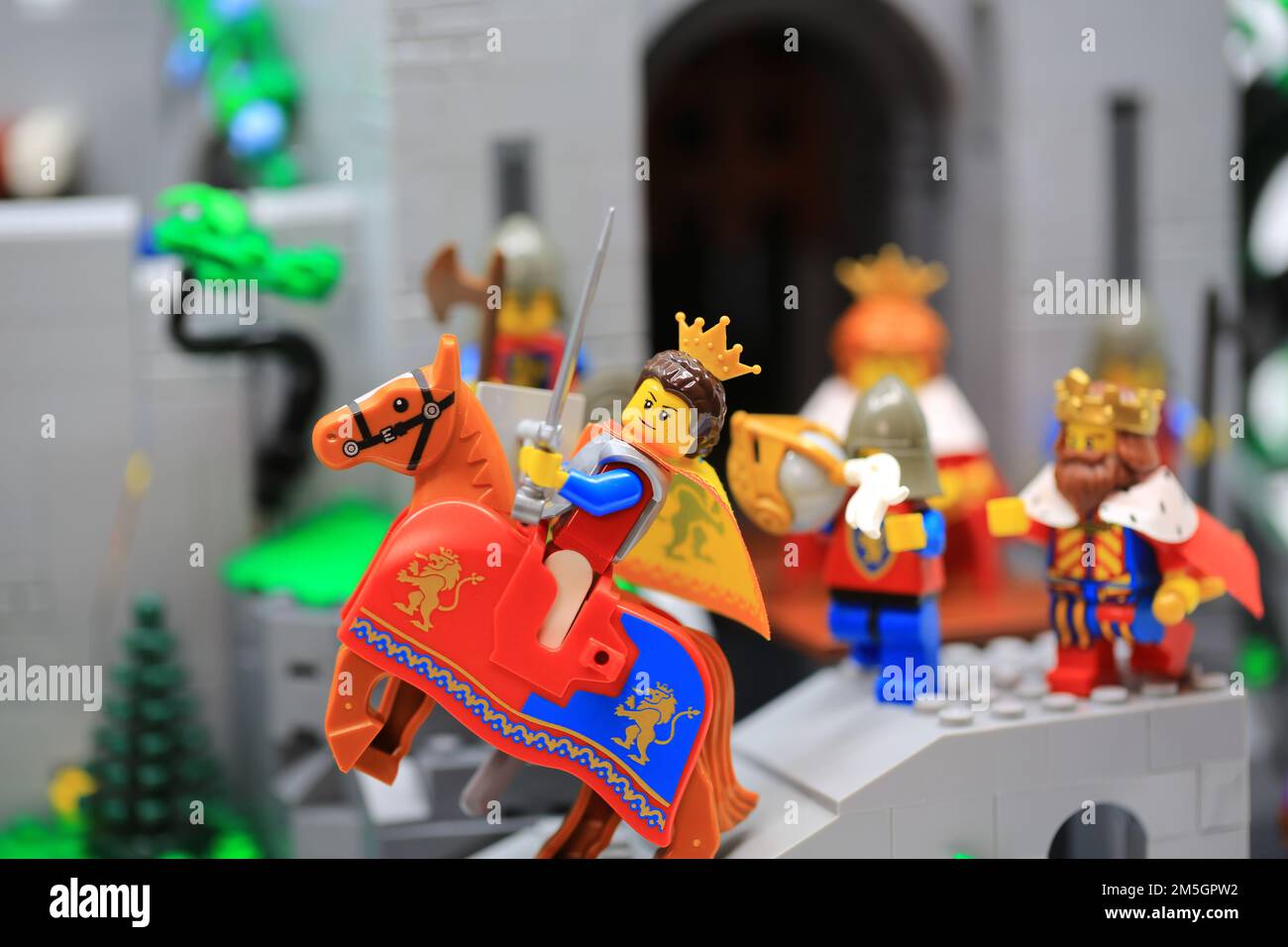 people dressing like medieval people and working hard in the castle ...