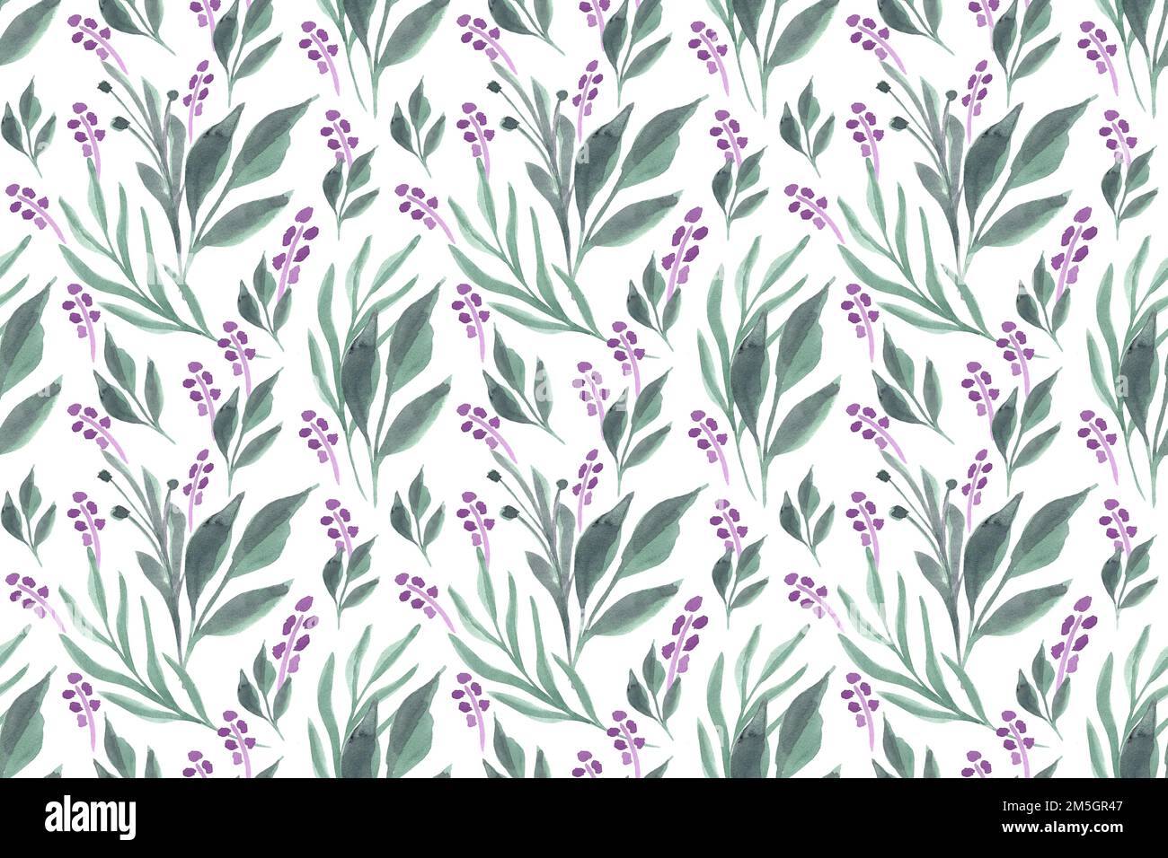 Floral seamless pattern. Greenery boho background for textile ...