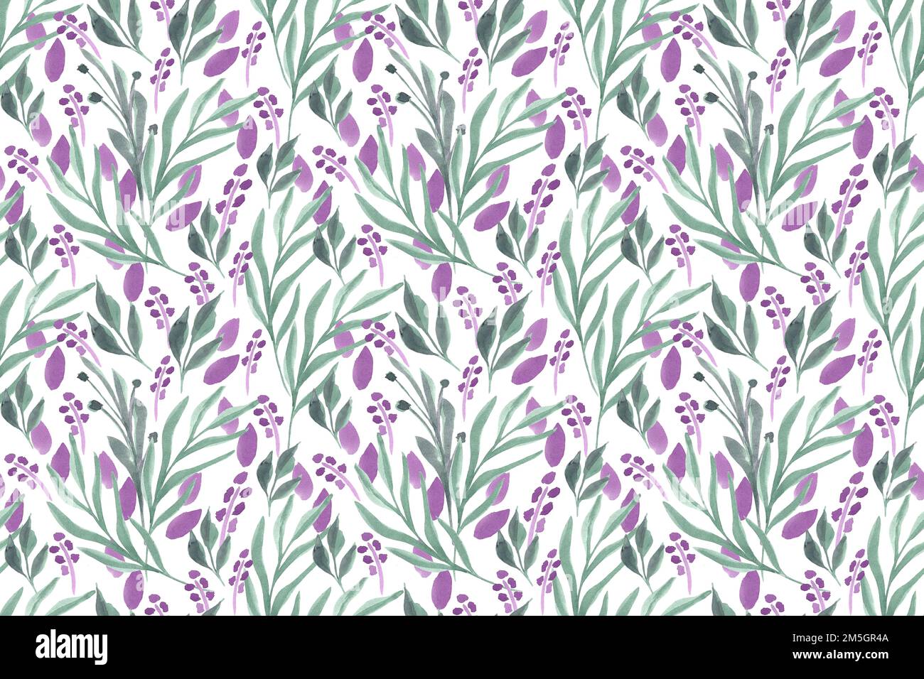 Floral seamless pattern. Greenery boho background for textile ...