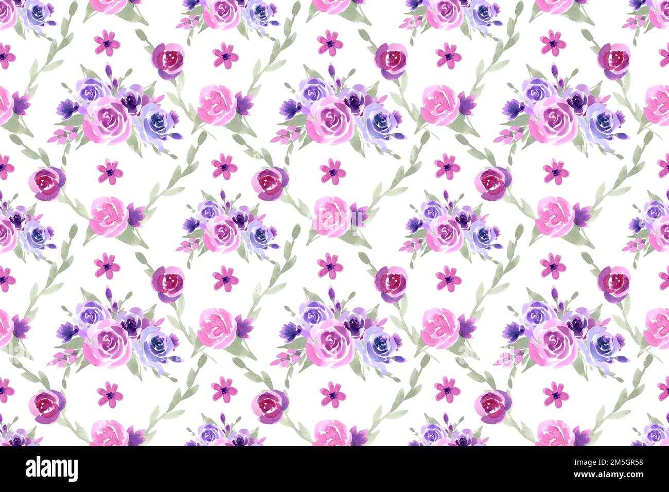 Floral seamless pattern. Roses boho background for textile, wallpaper ...