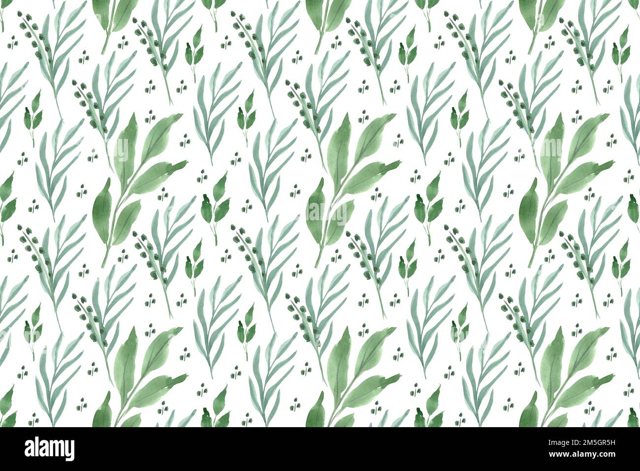 Floral seamless pattern. Greenery boho background for textile ...
