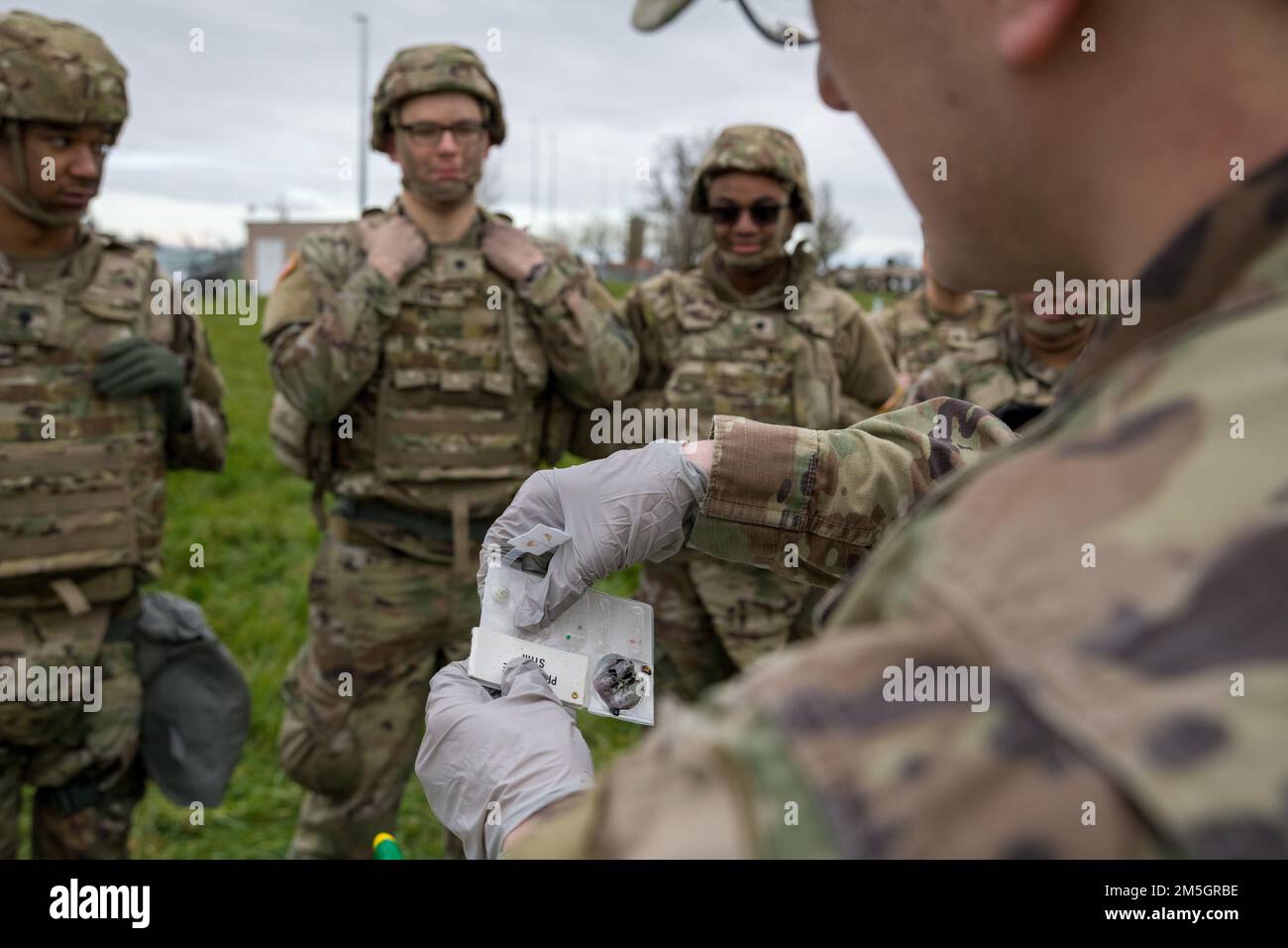 U.S. Army Spc. Logan Gephard, a Chemical, Biological, Radiological, and ...