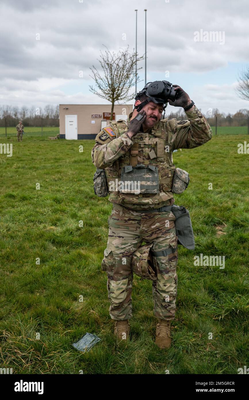 U.S. Army Sgt. 1st Class Jeffrey Martín, first sergeant of U.S. Army ...