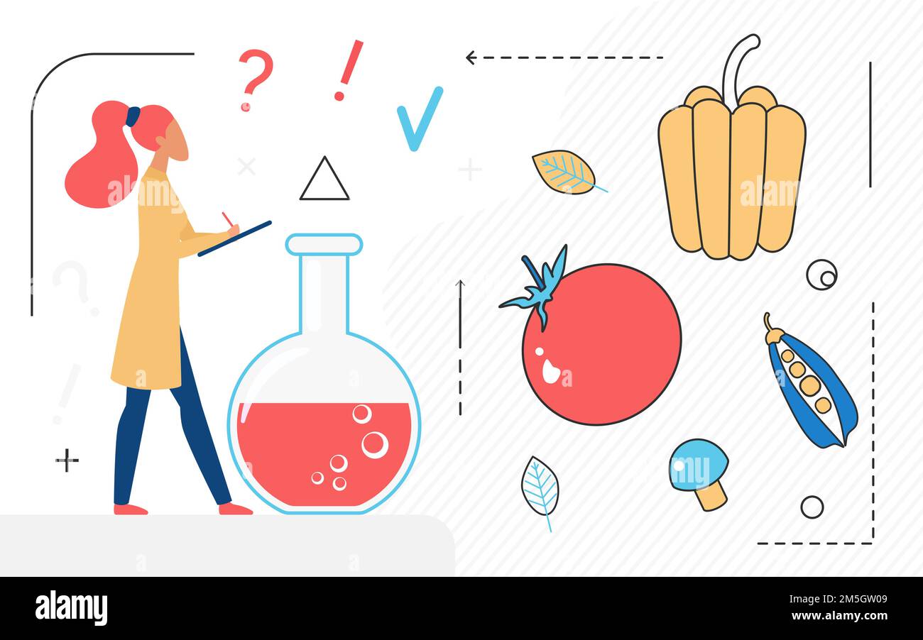 Food cooking, chef woman character and healthy vegetables line icon to ...