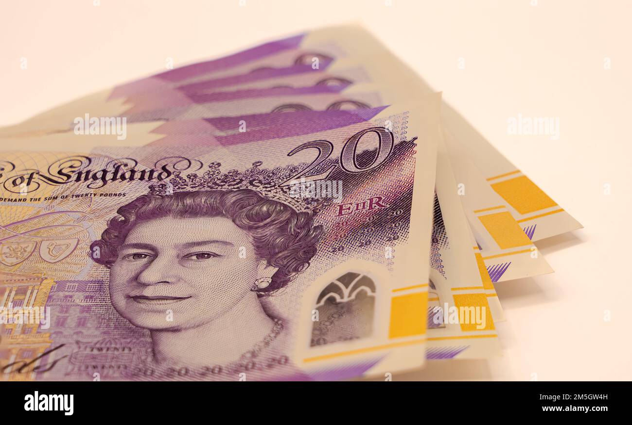 20 pound notes hi-res stock photography and images - Alamy