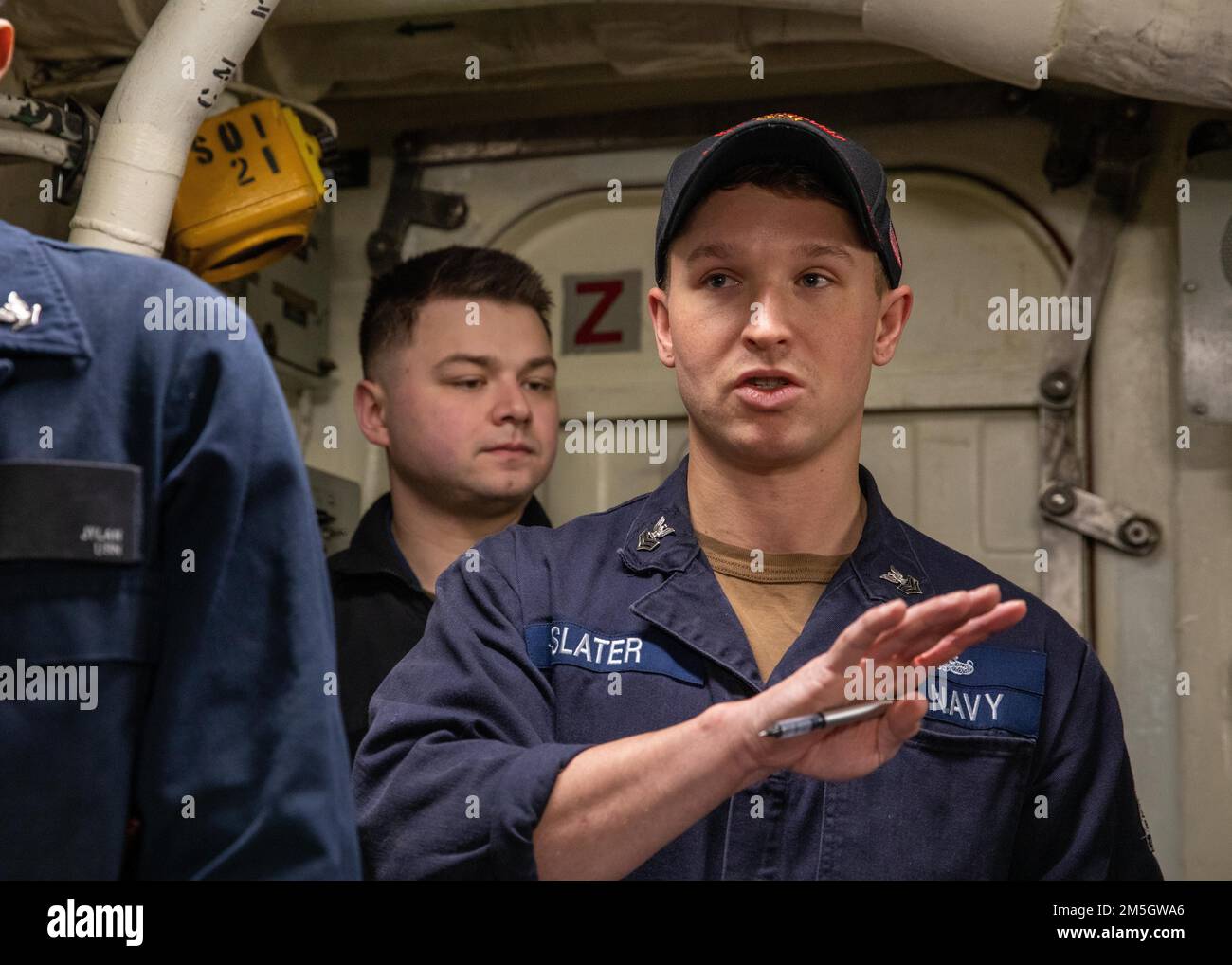 NORWEGIAN SEA (March 17, 2022) Logistics Specialist 1st Class Austin ...