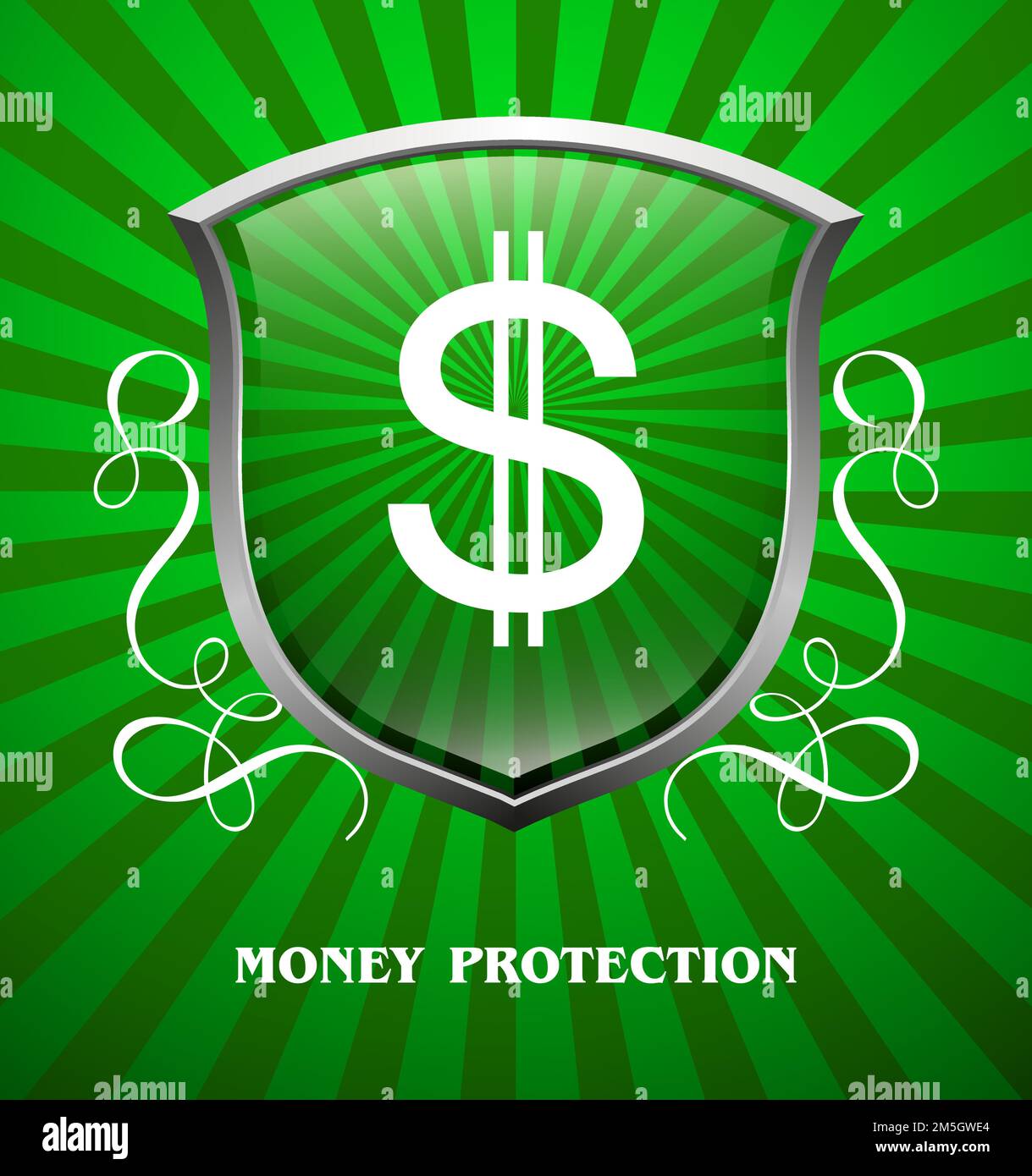 Protection money vector symbol Stock Vector Image & Art - Alamy
