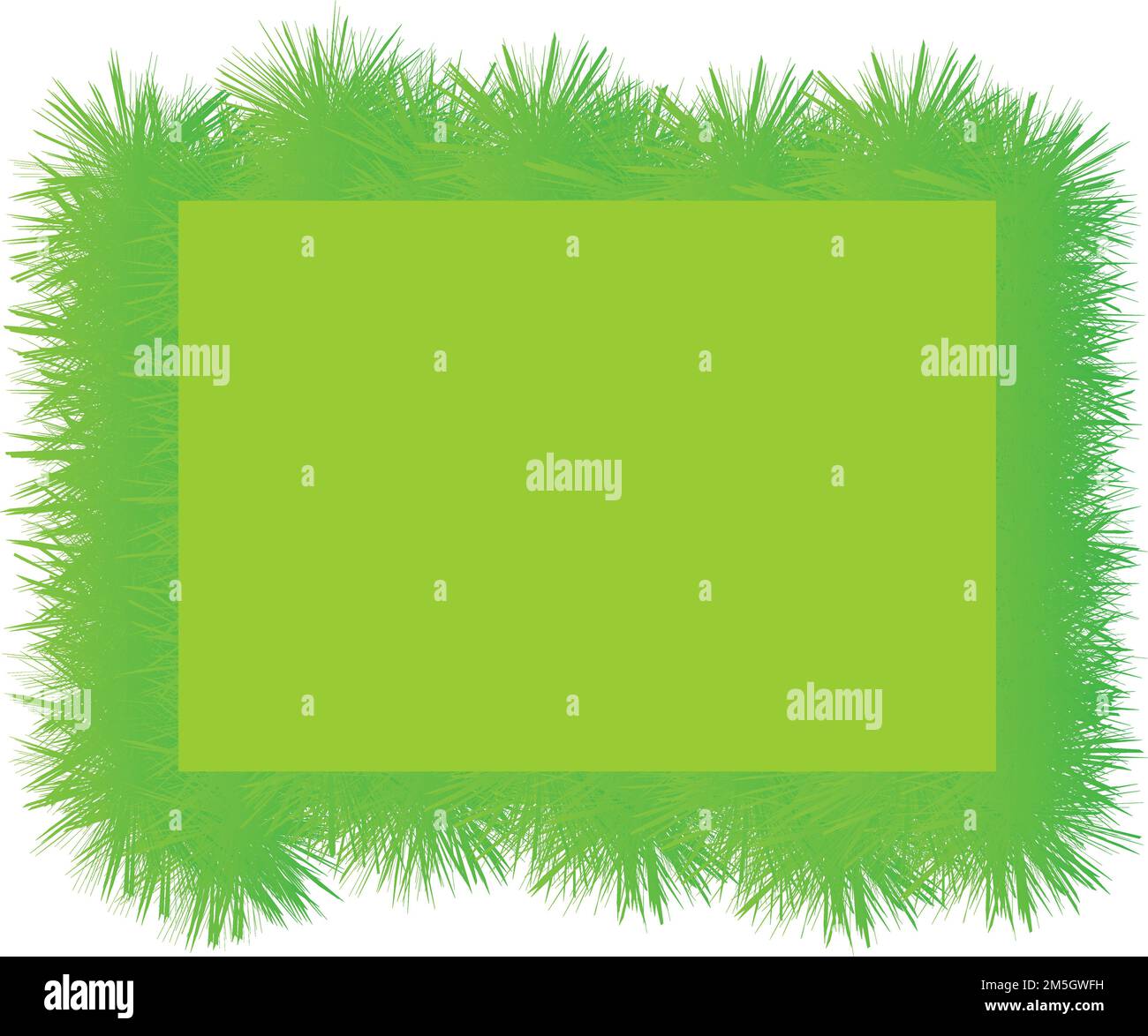 decorative border, Green grass frame for design, Frame of green grass ...