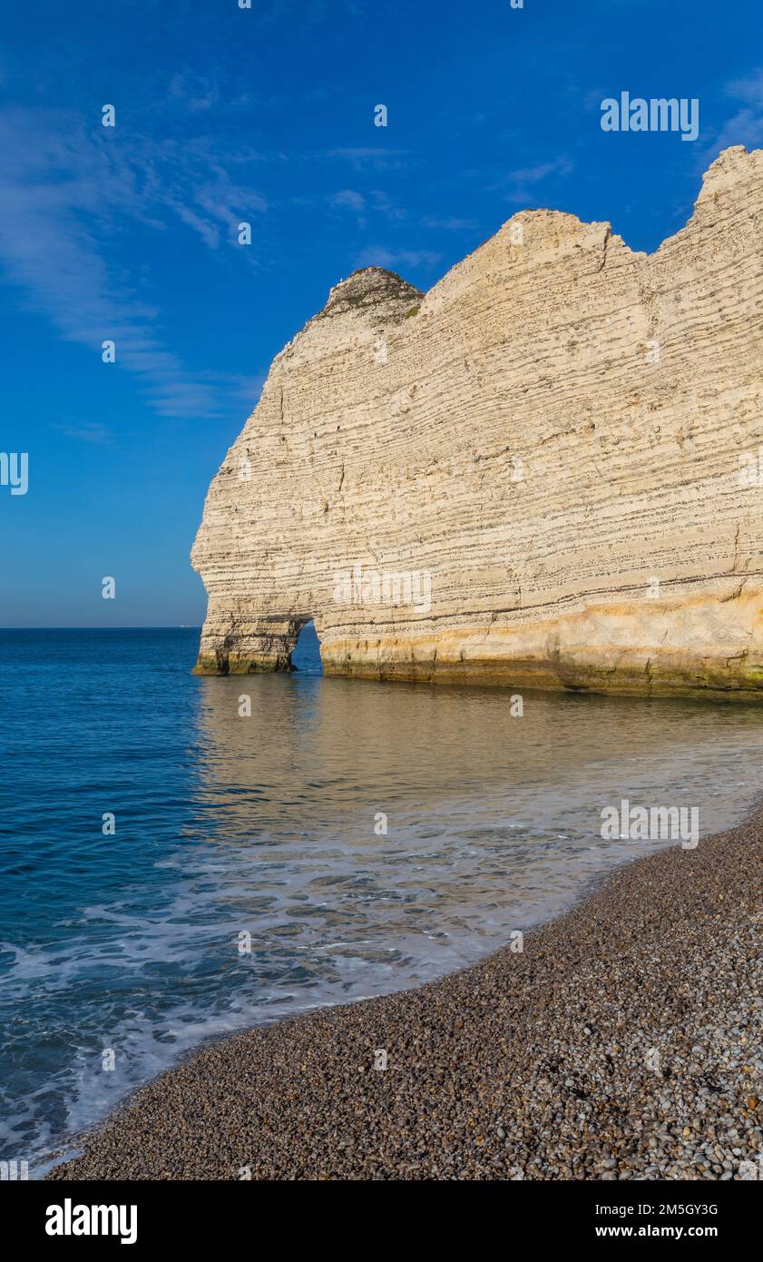 Limestone cliffs at Etretat, Coast of Normandy, France Stock Photo - Alamy