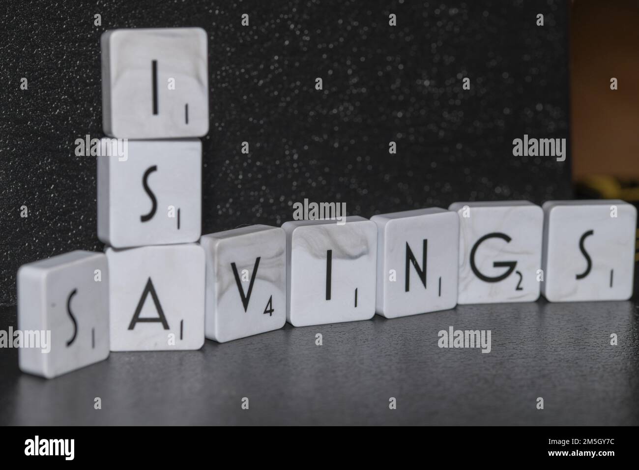 ISA Savings, Individual Savings Accounts Saving in scrabble art deco ...