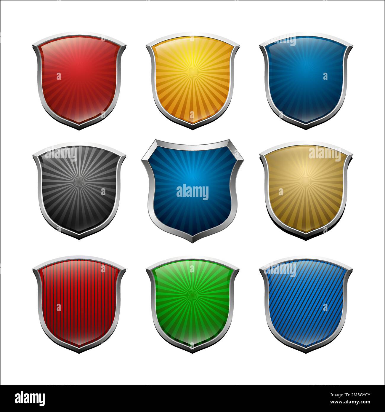Vector Set Shield Icon Stock Vector Image And Art Alamy