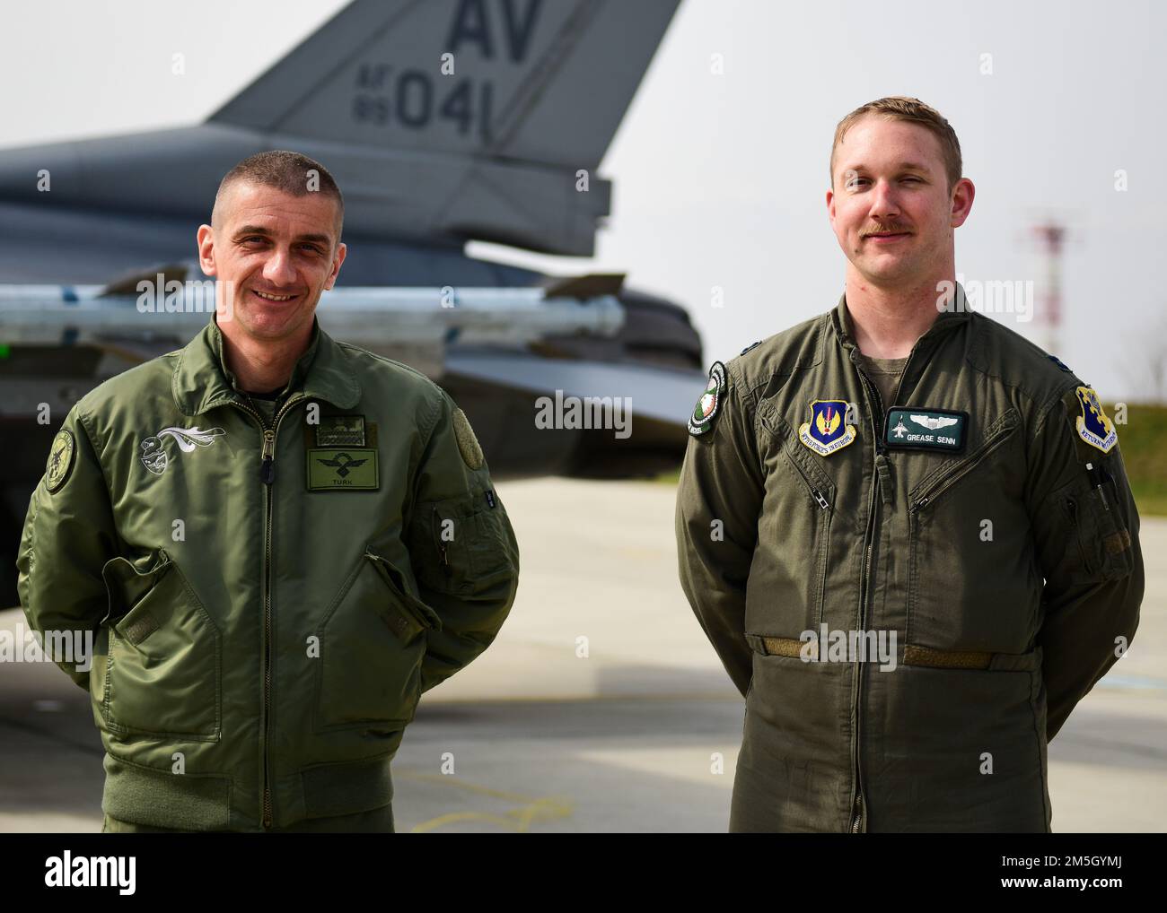 U.S. Air Force Capt. Kyle Senn, 555th Fighter Squadron F-16 Fighting ...