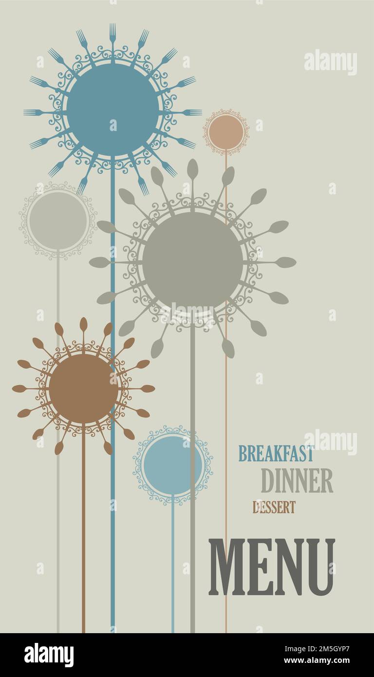 Menu cover vector design Stock Vector Image & Art - Alamy