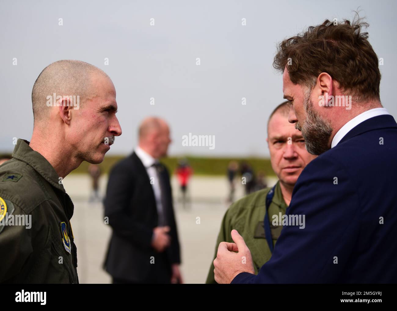U.S. Air Force Brig. Gen. Jason E. Bailey, 31st Fighter Wing commander ...