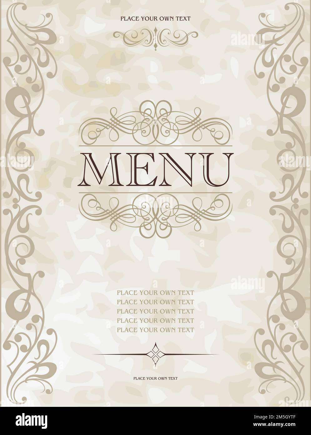 Menu cover vector design Stock Vector Image & Art - Alamy
