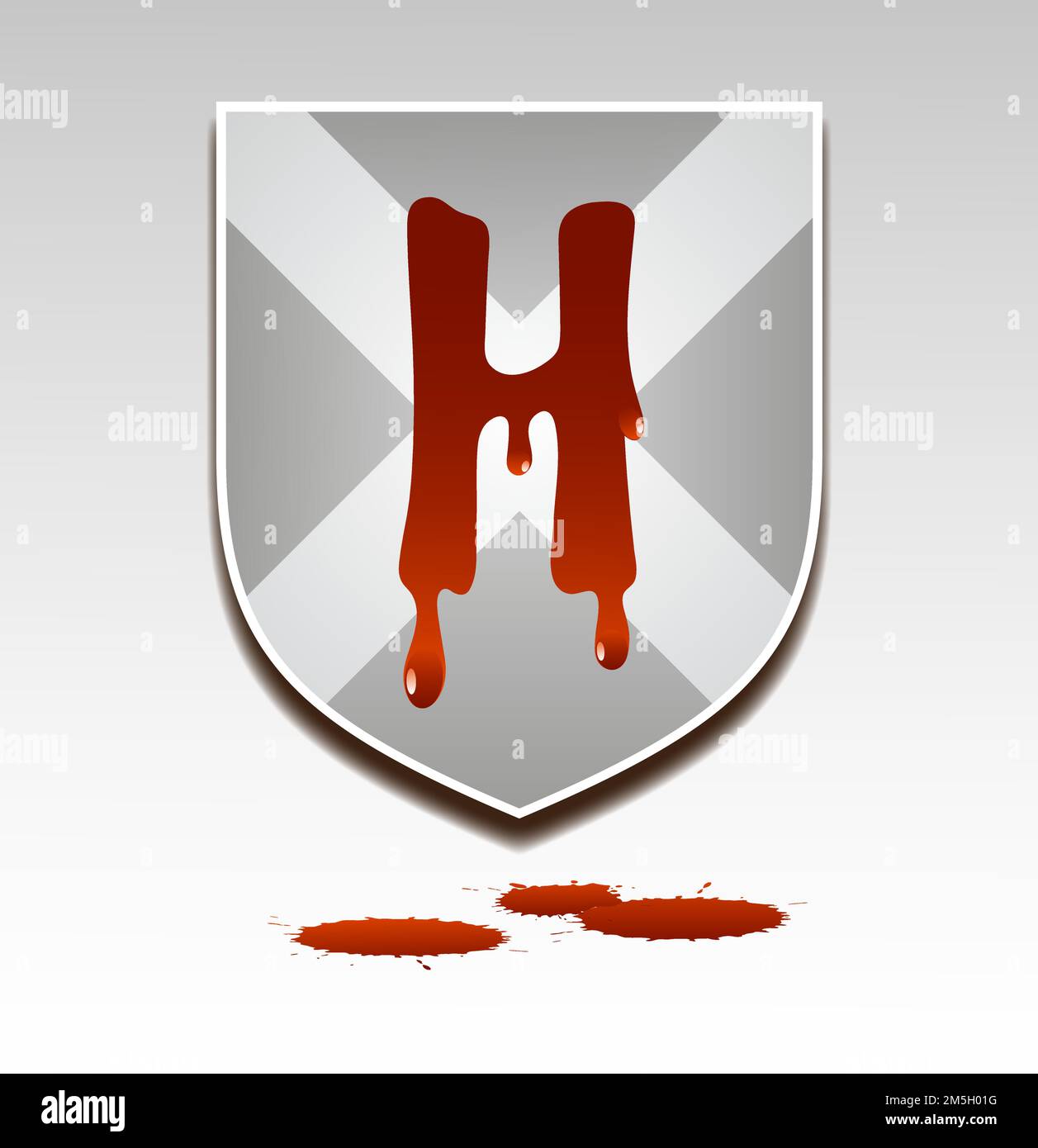 heraldic shield with letter H Stock Vector Image & Art - Alamy