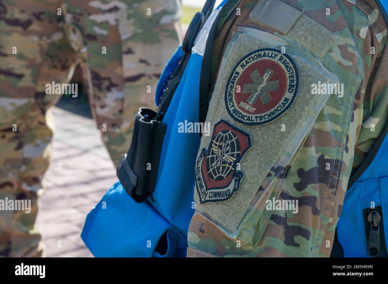 An emergency medical technician assigned to the 19th Operational ...