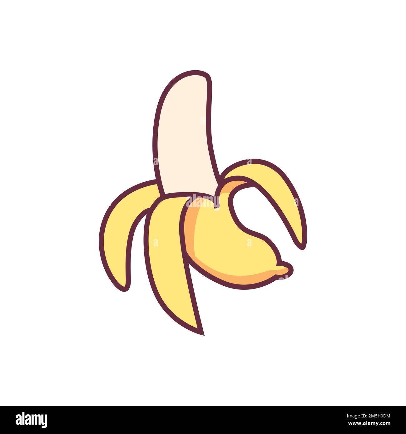 Peeled Banana Clip Art