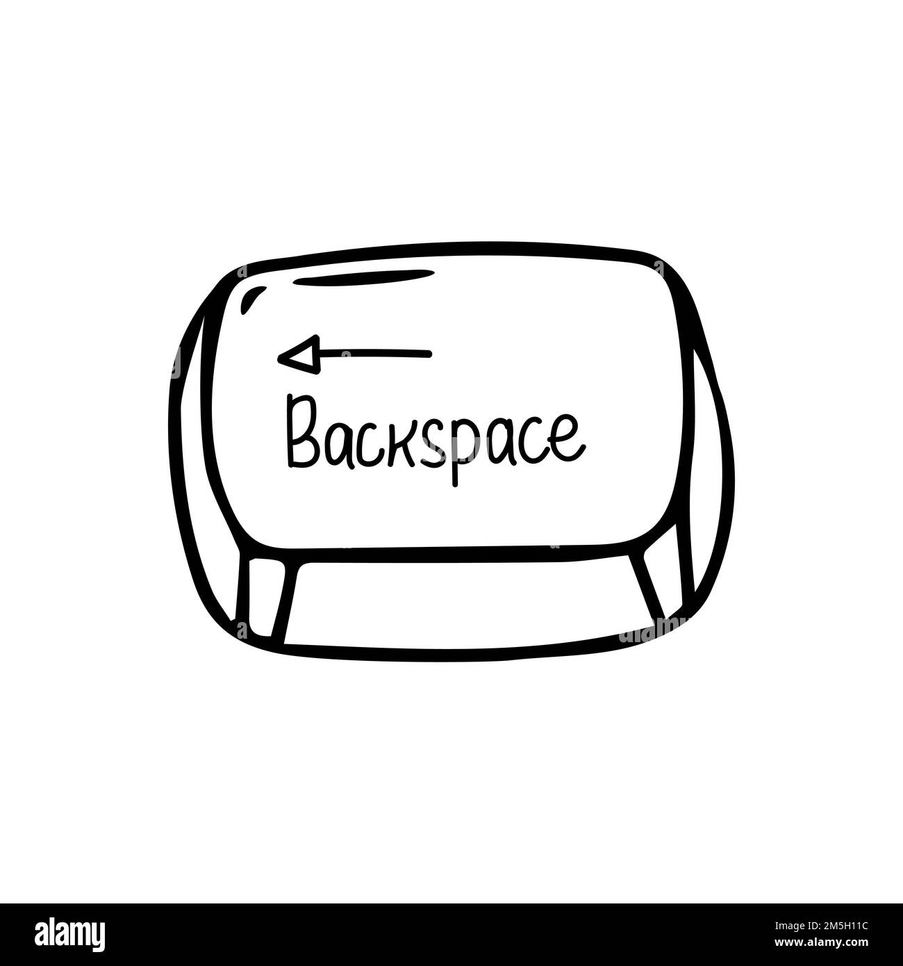 Keyboard Button Vector Illustration Of Backspace Stock Vector Image And Art Alamy