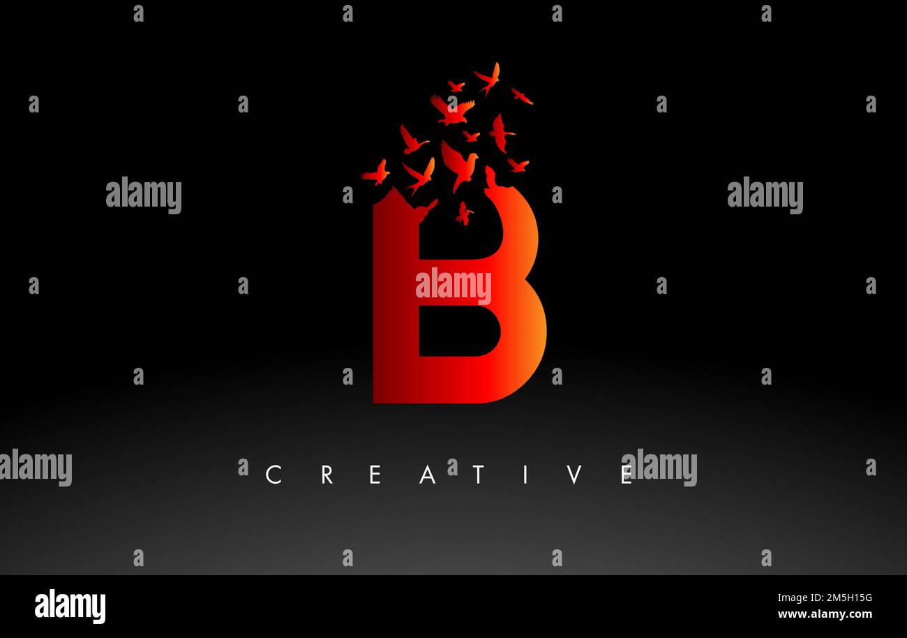 Red b logo Stock Vector Images - Alamy