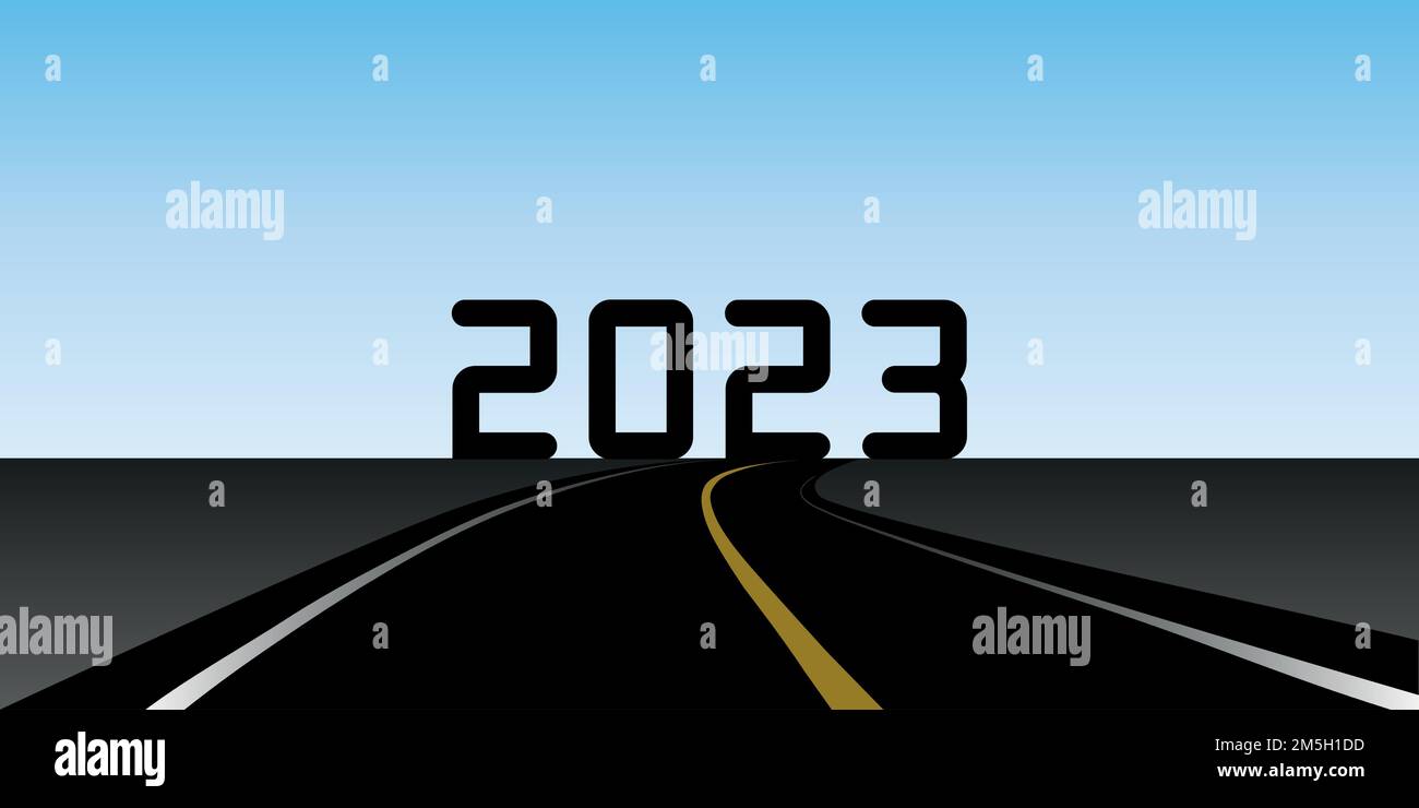 2023 start new year Stock Vector Images - Alamy