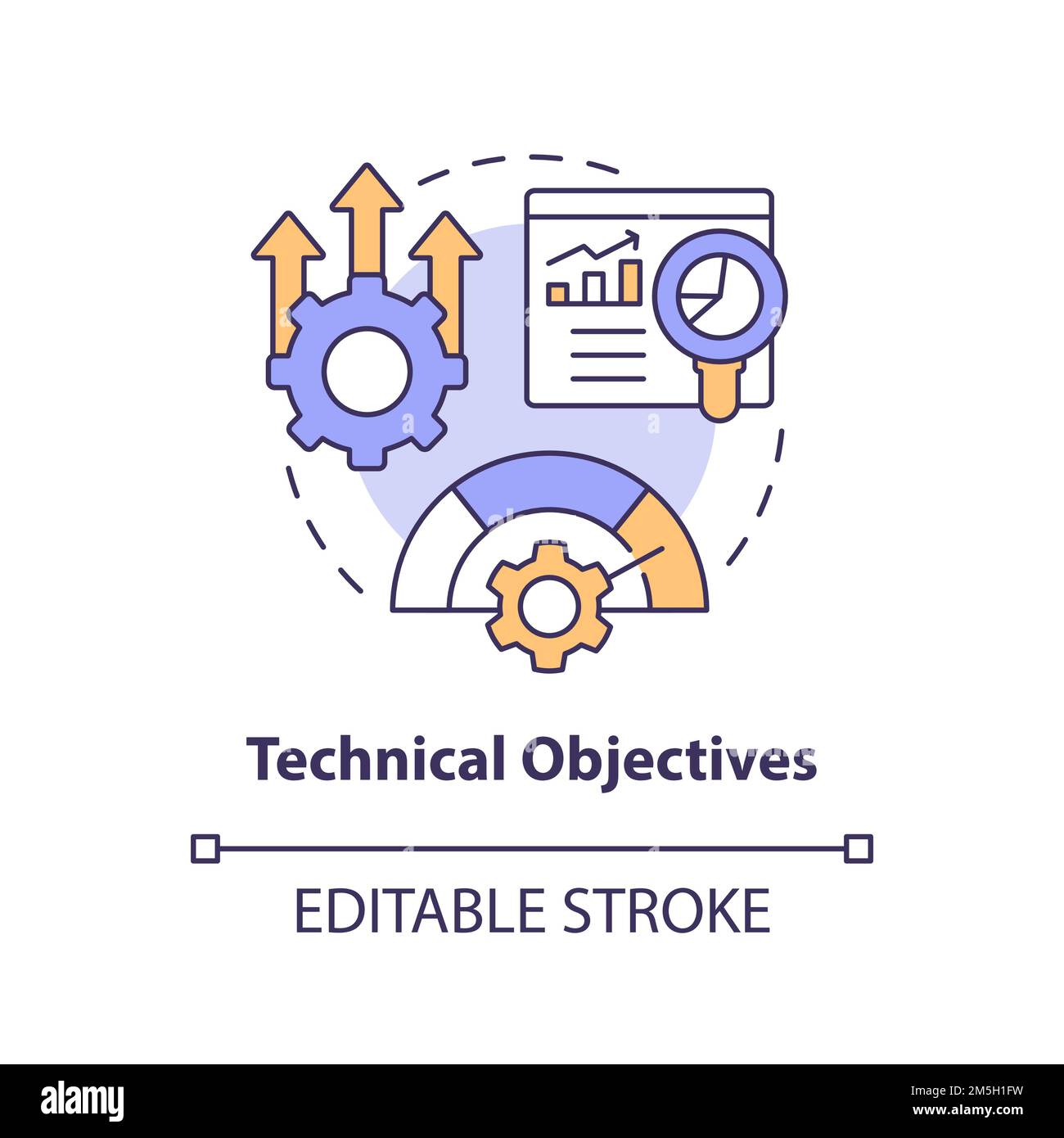 Technical objectives concept icon Stock Vector Image & Art - Alamy