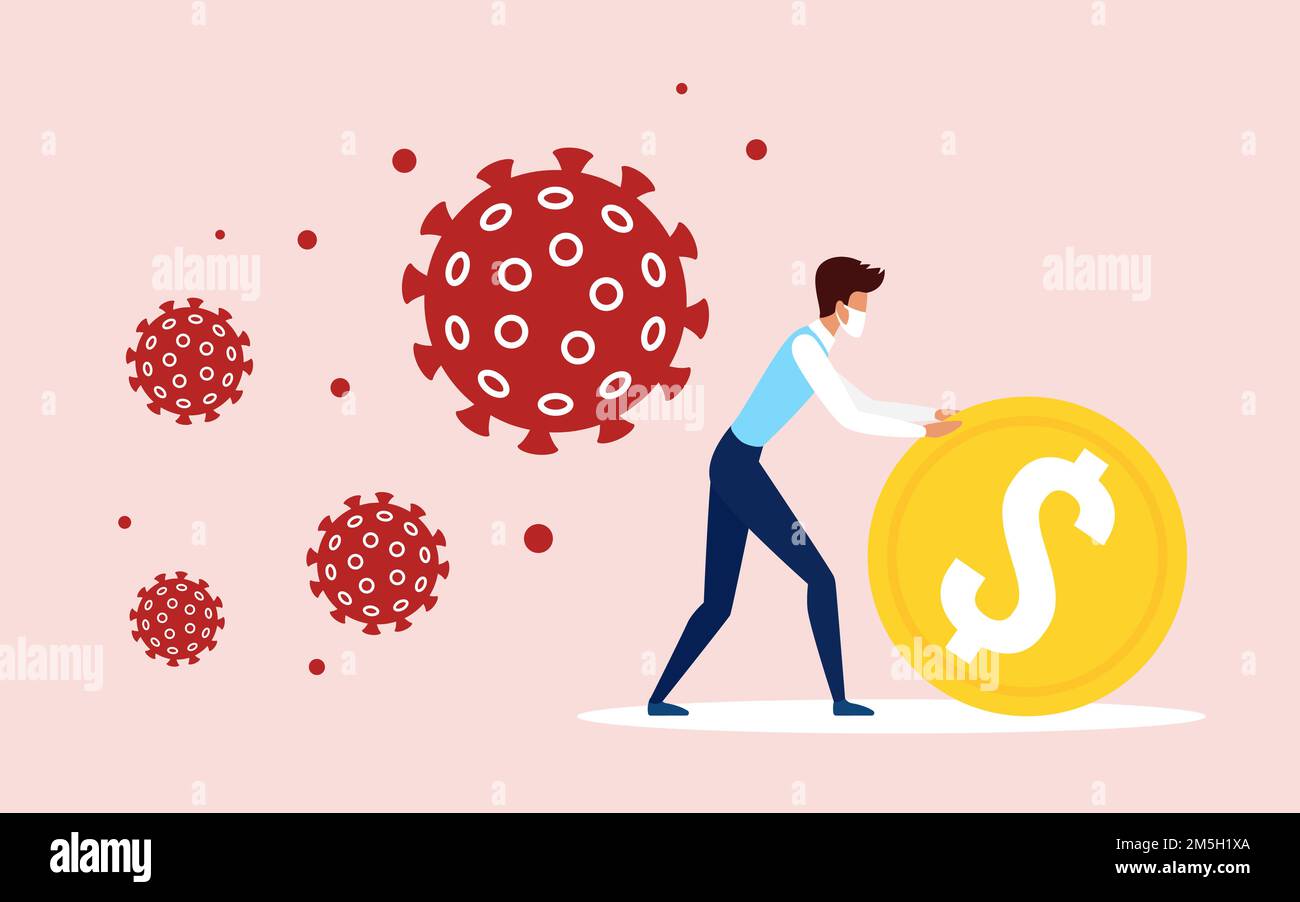 Save protect business during coronavirus pandemic concept Stock Vector ...