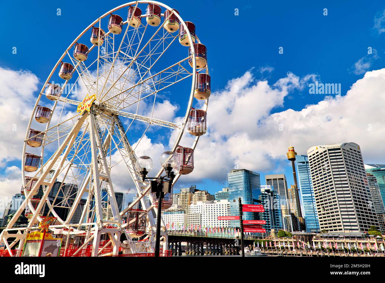 Sydney. New South Wales. Australia. Darling Harbour. The Ferris Wheel ...