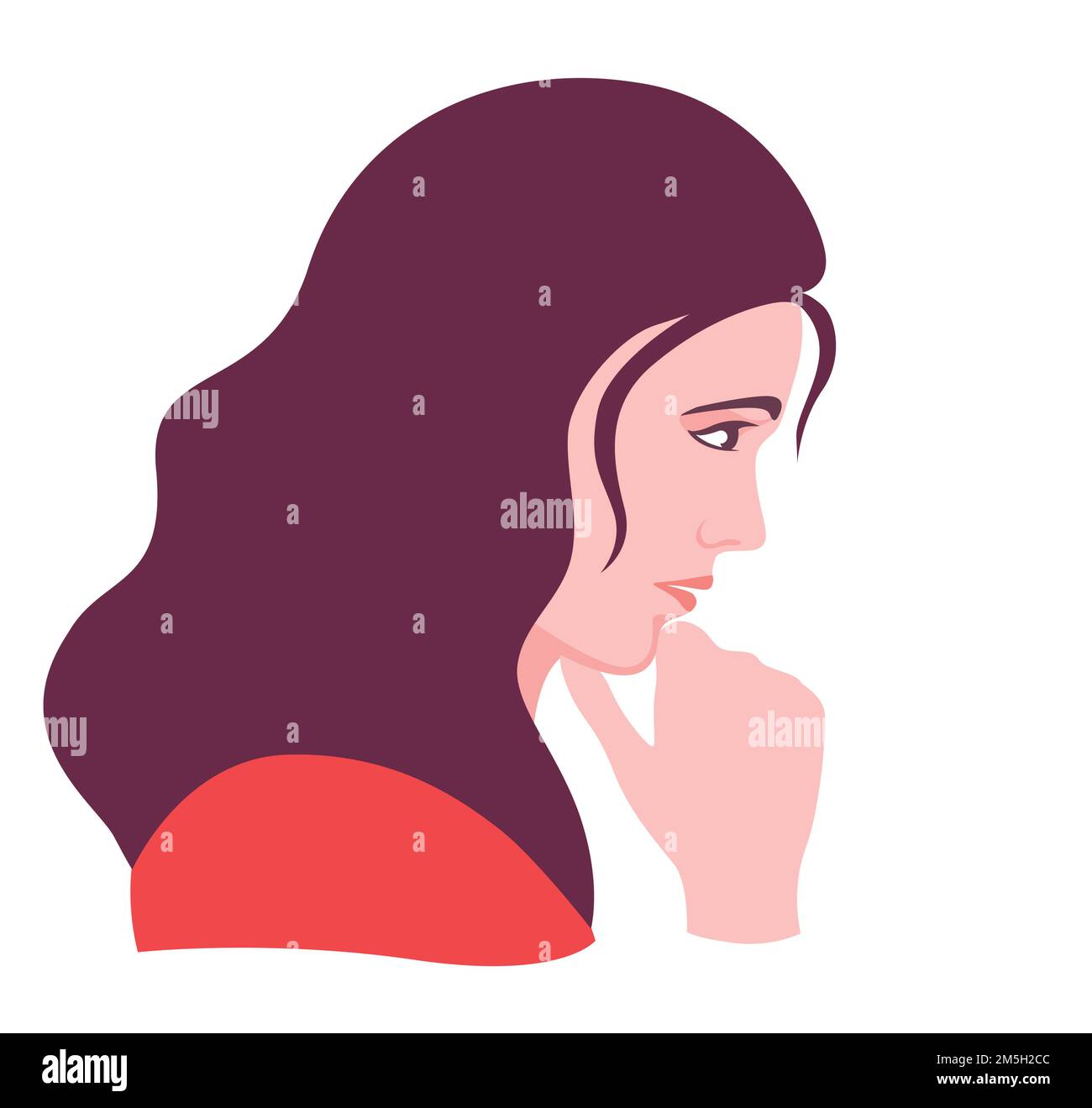 Deep in thought cartoon hi-res stock photography and images - Alamy