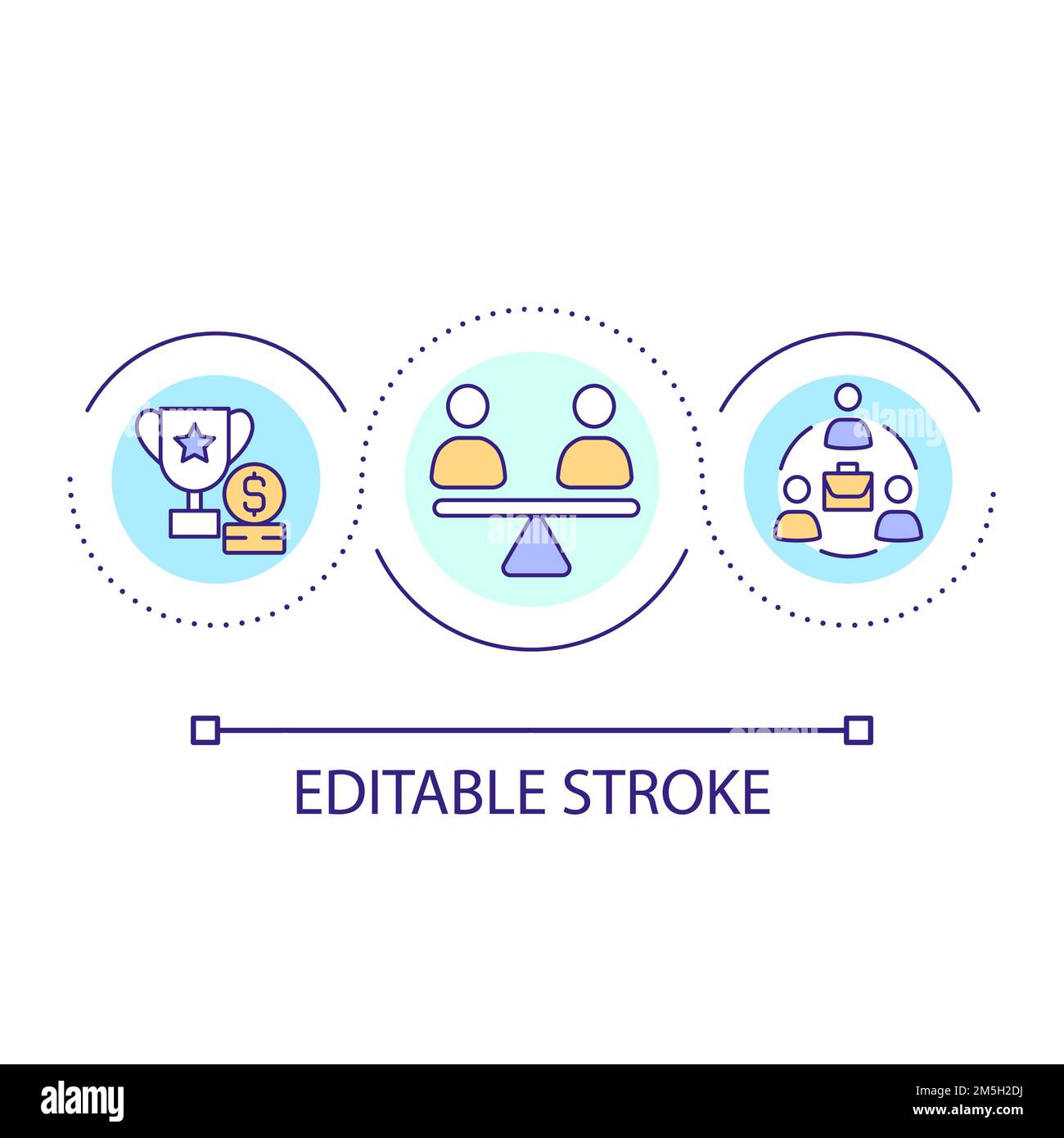 Treating employees fairly loop concept icon Stock Vector Image & Art ...