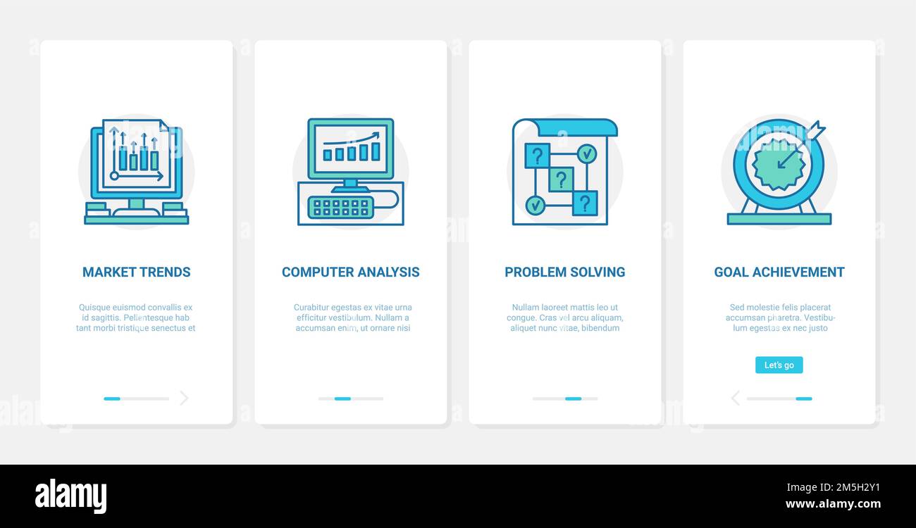 Business Trend Data Analysis And Analytics Vector Illustration Ux Ui