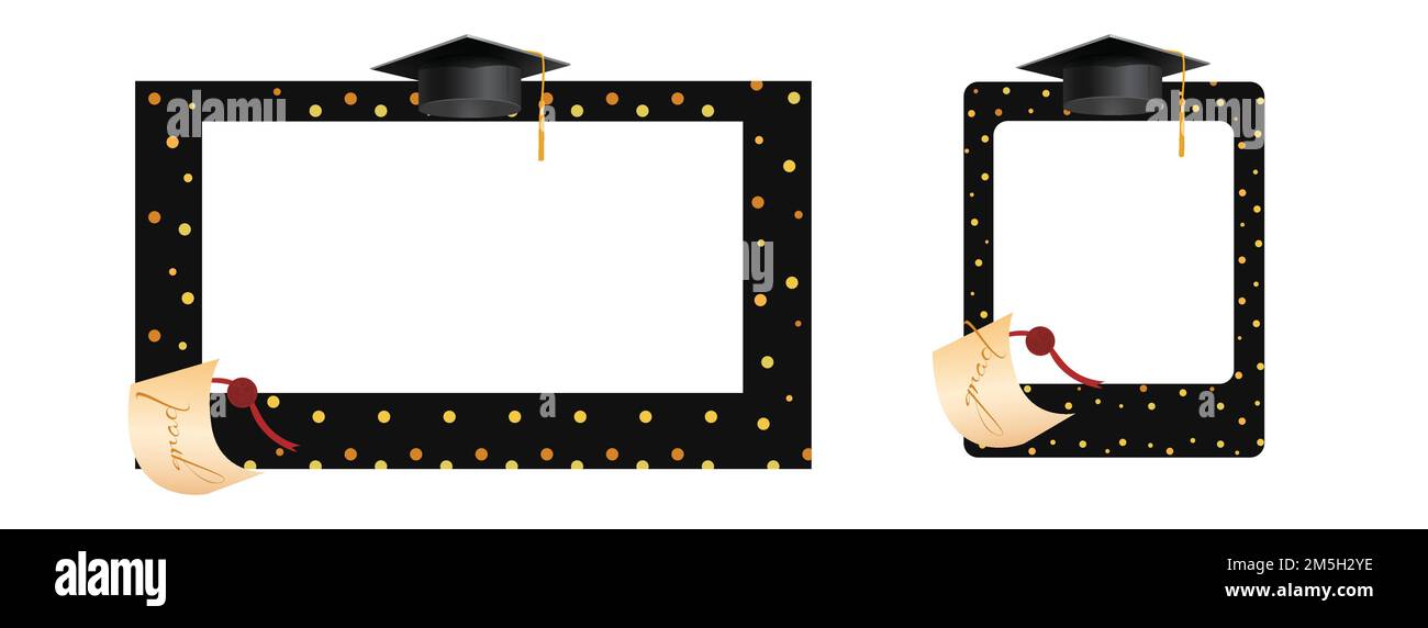 College degree frame Cut Out Stock Images & Pictures - Alamy