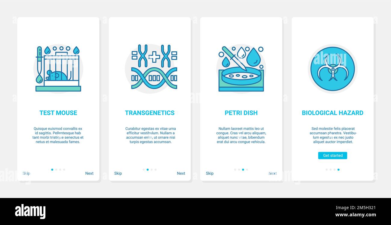 Science mouse test experiment, petri dish, biohazard pathogen vector ...