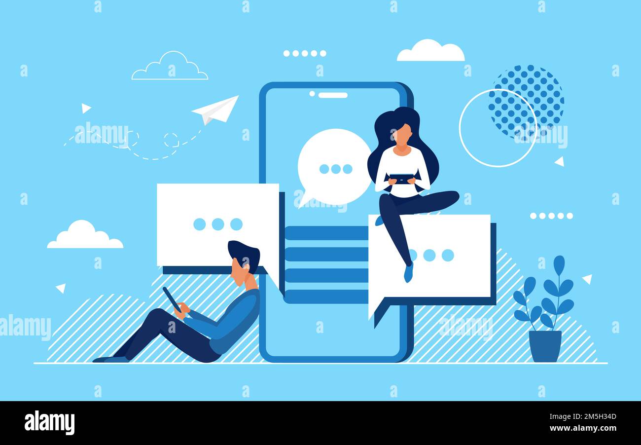 Communicating people chat dialog communication hi-res stock photography ...