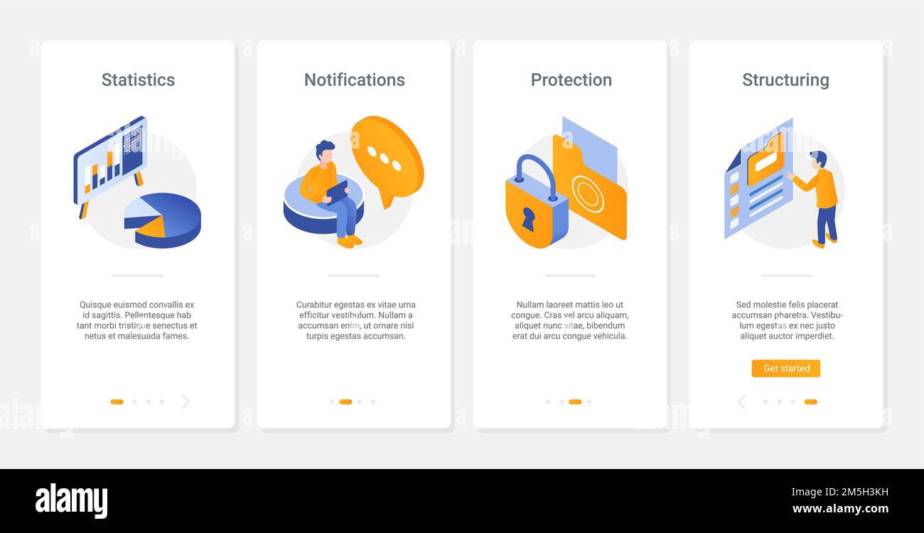 Protection Of Personal Data Technology Vector Illustration Ux Ui