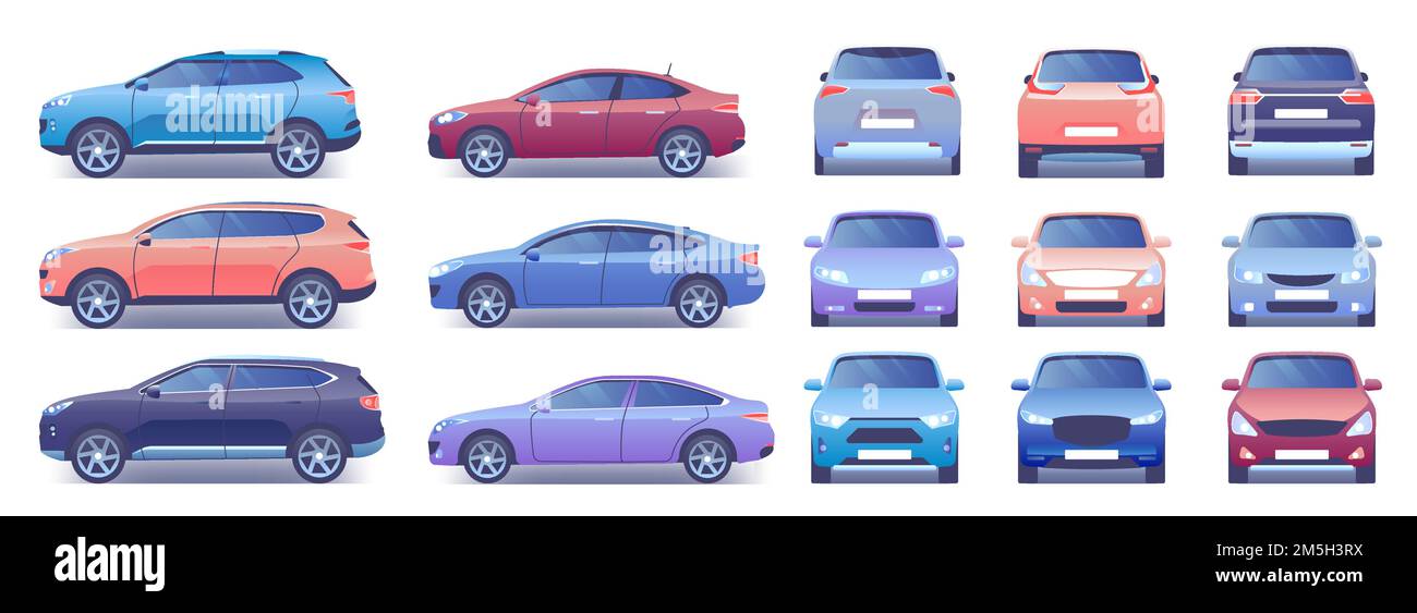 Front view luxury blue Stock Vector Images - Alamy