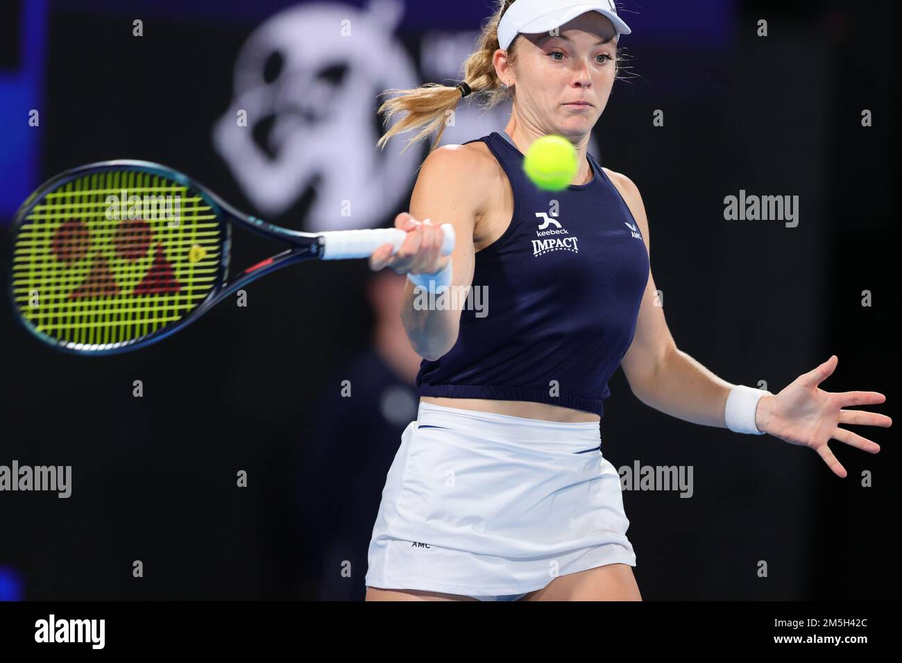 Sydney, Australia. 29th Dec, 2022. Katie Swan of Great Britain plays a ...