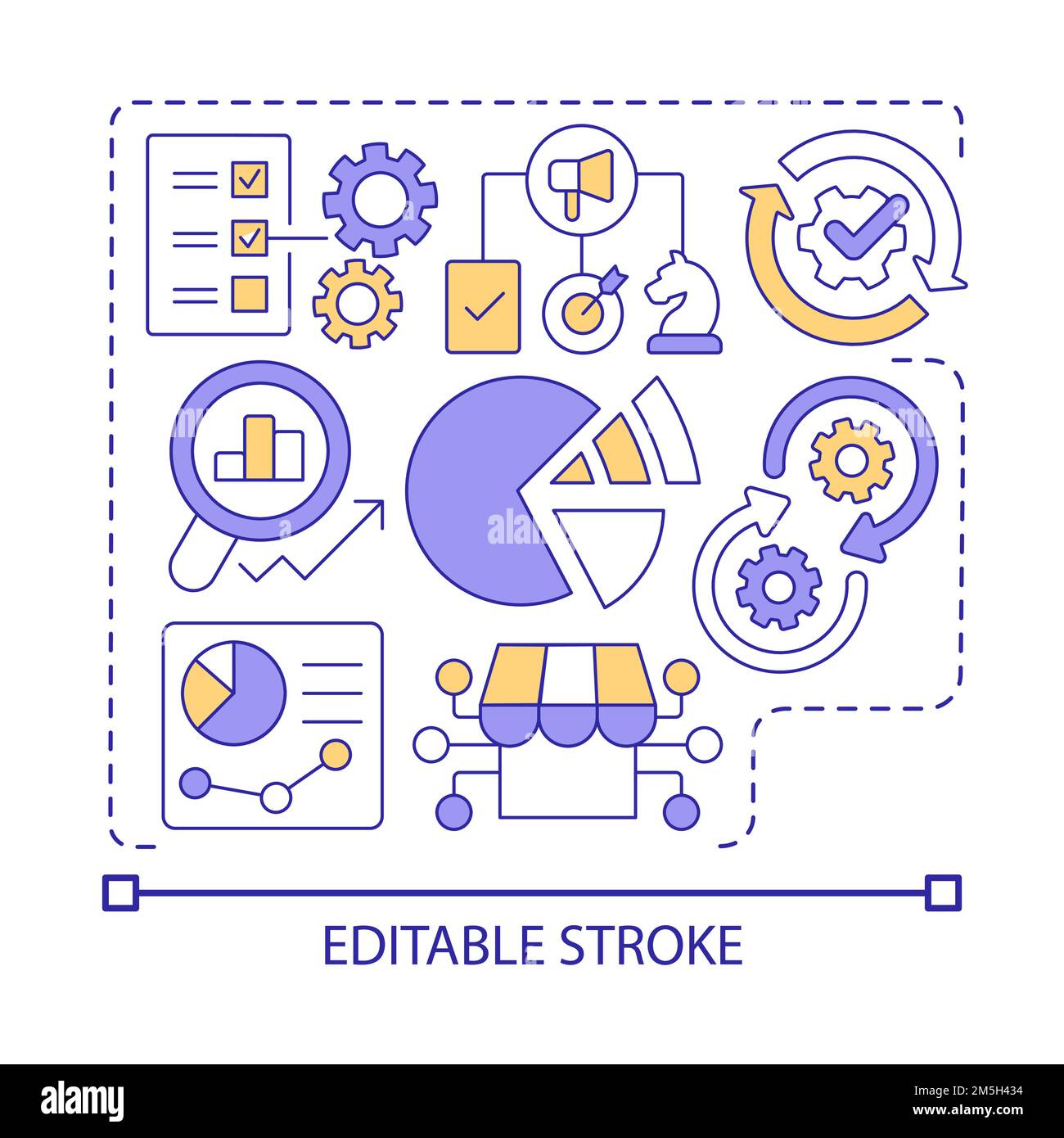 Marketing management concept icon Stock Vector Image & Art - Alamy