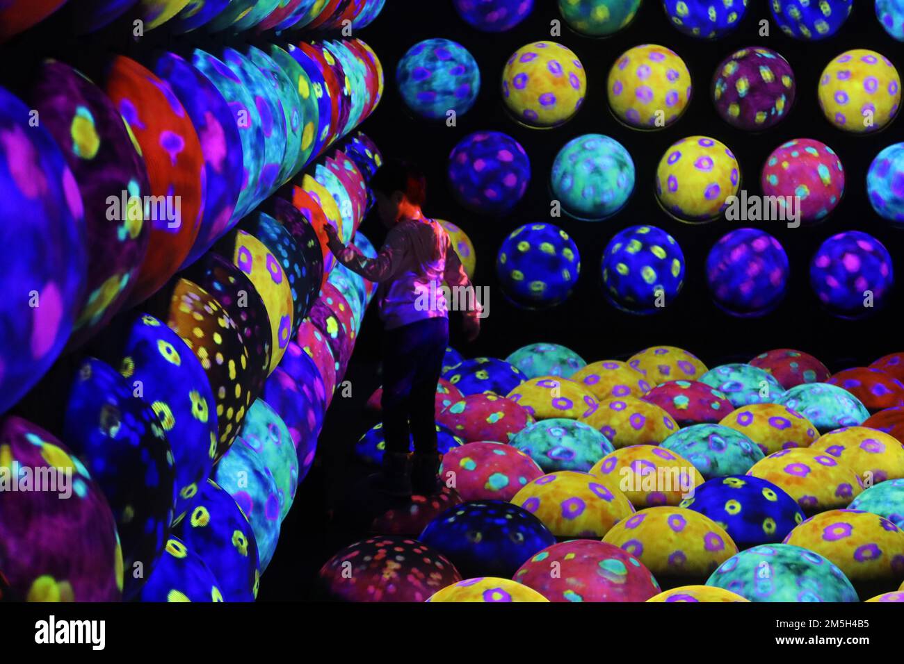 The teamLab Massless Beijing opened its doors for visitors at Chaoyang ...