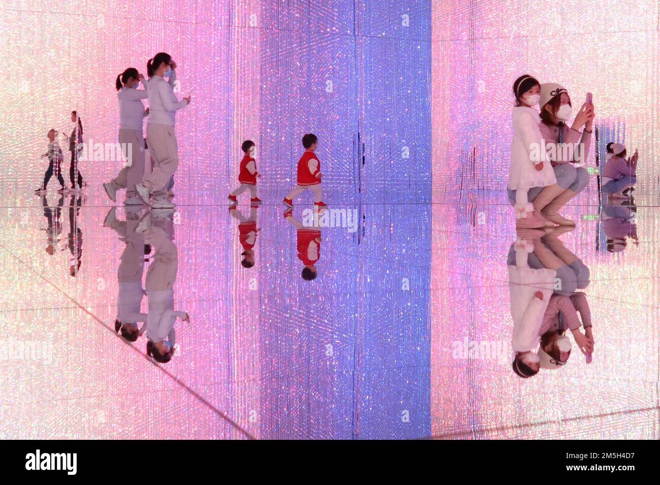 The teamLab Massless Beijing opened its doors for visitors at Chaoyang ...