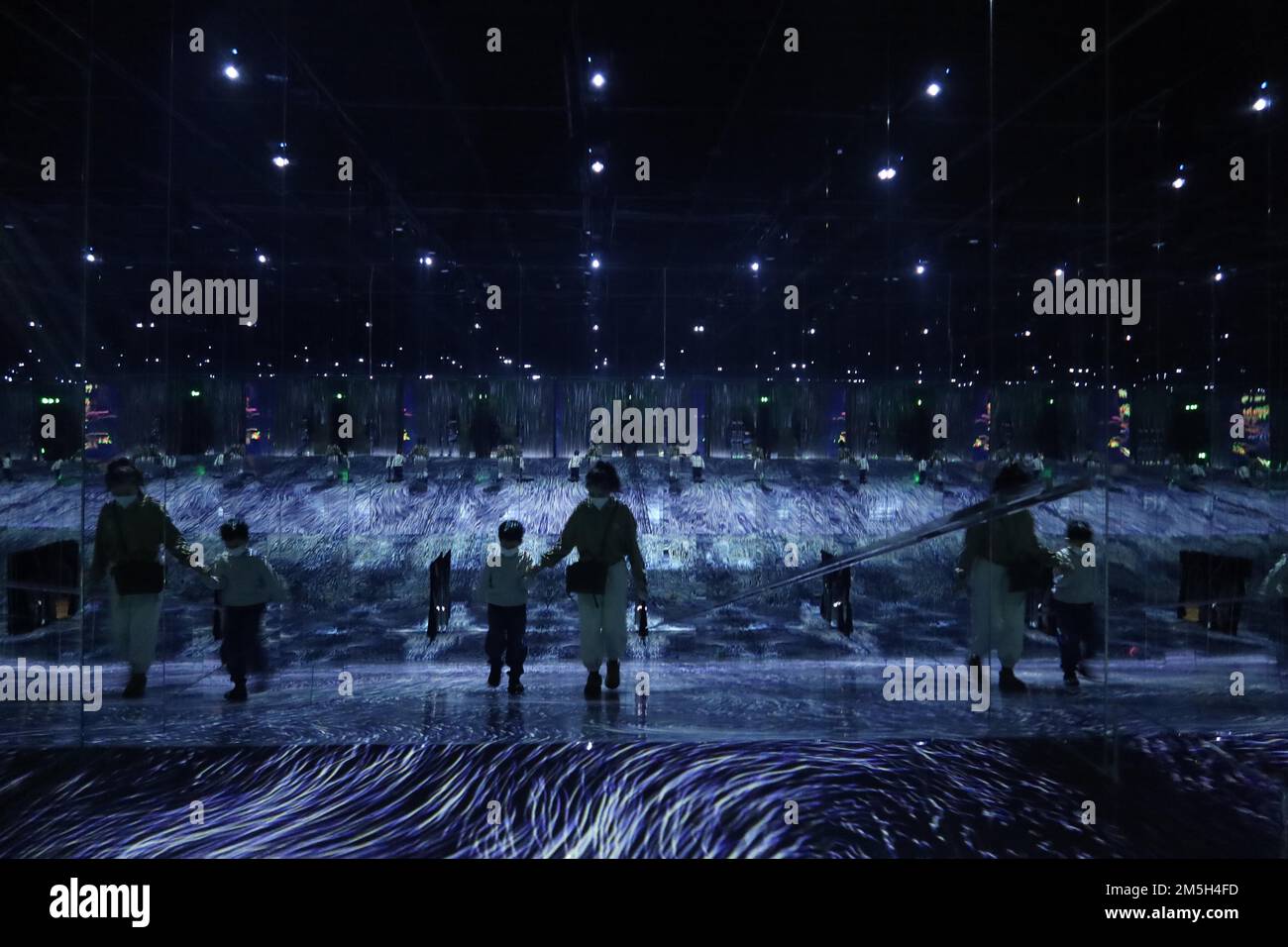 The teamLab Massless Beijing opened its doors for visitors at Chaoyang ...
